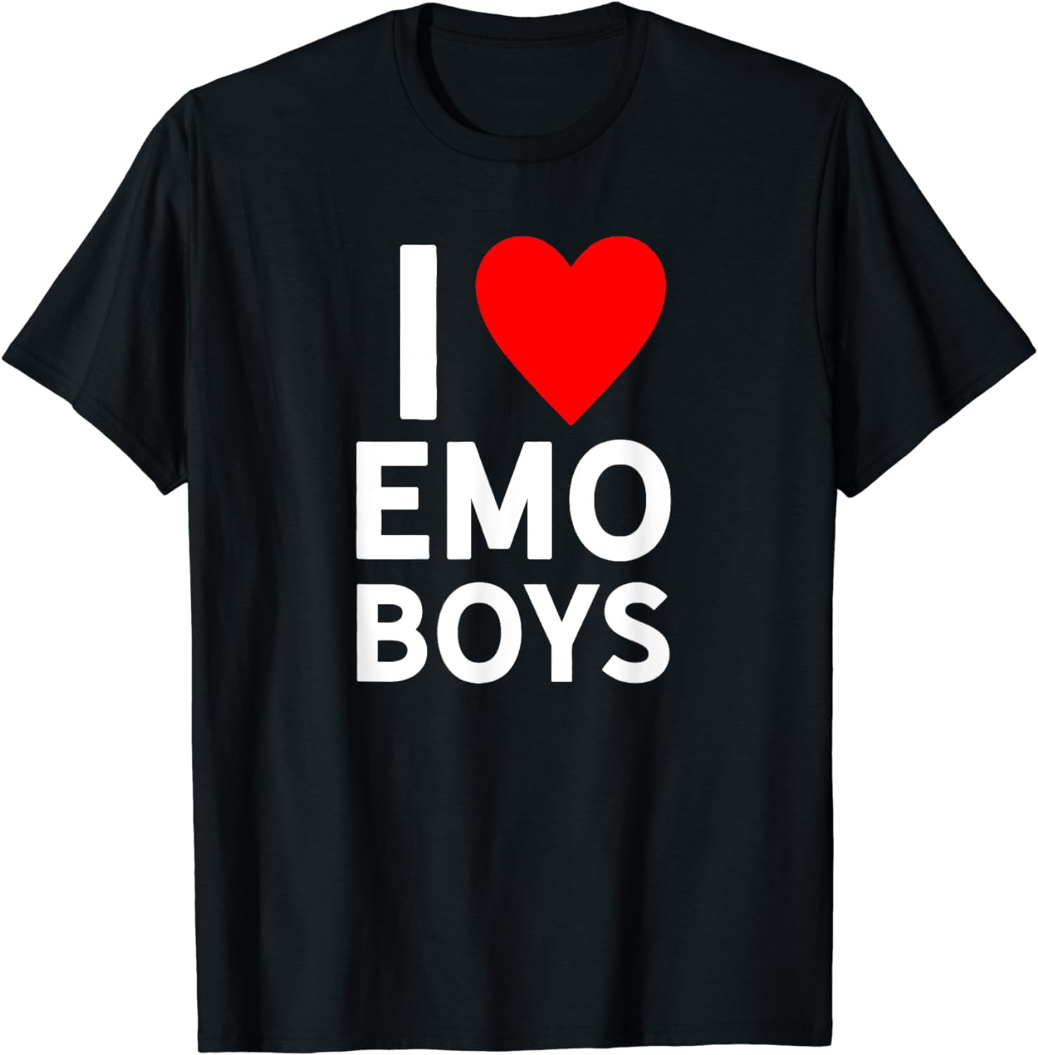 Love Emo Boys Heart Trendy Egirl Eboy GF Aesthetic Vibe T-Shirt ...