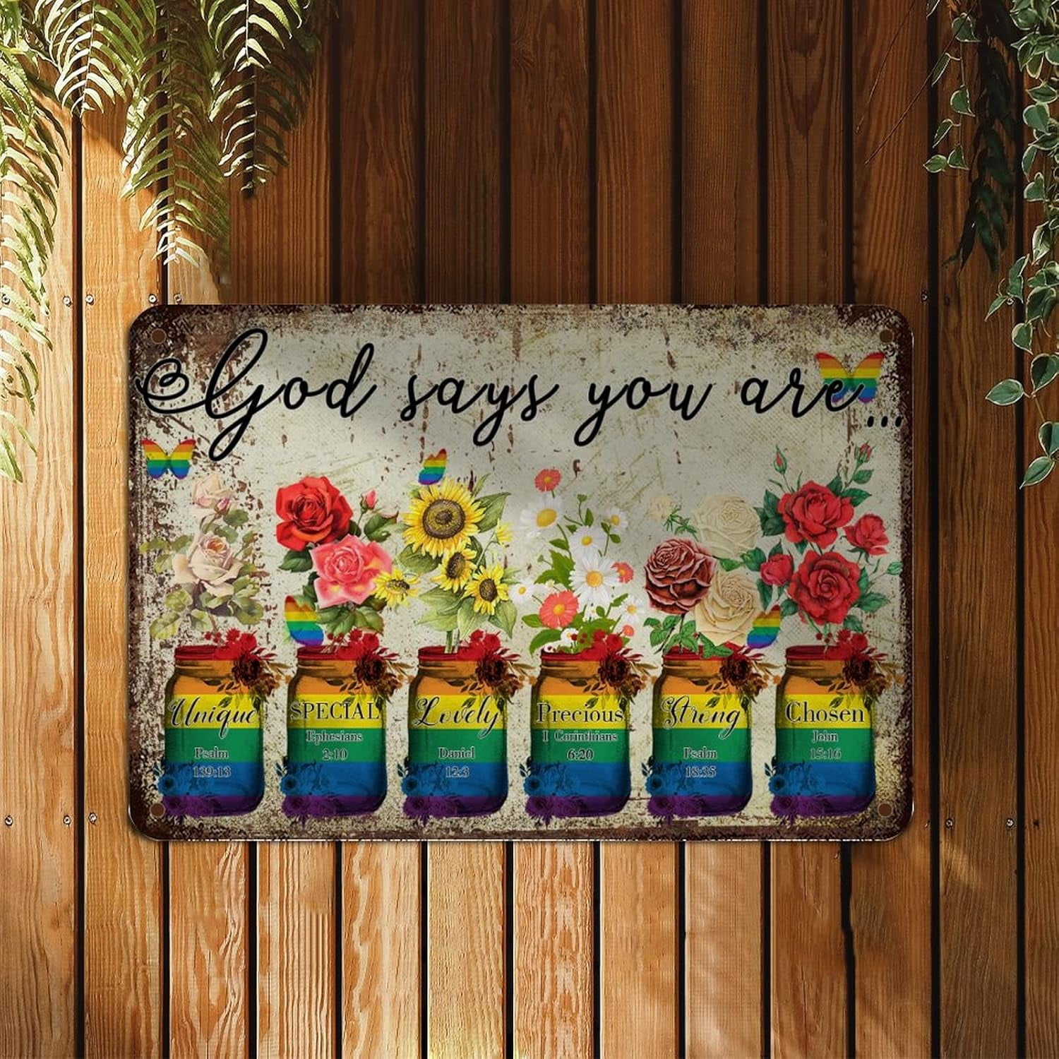 Love Equalityity Rights LGBTQ Rainbow Signs Bible Verse God Says You ...