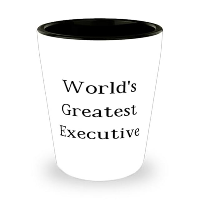 Love Executive Gifts, World's Greatest Executive, Sarcasm Birthday Shot ...