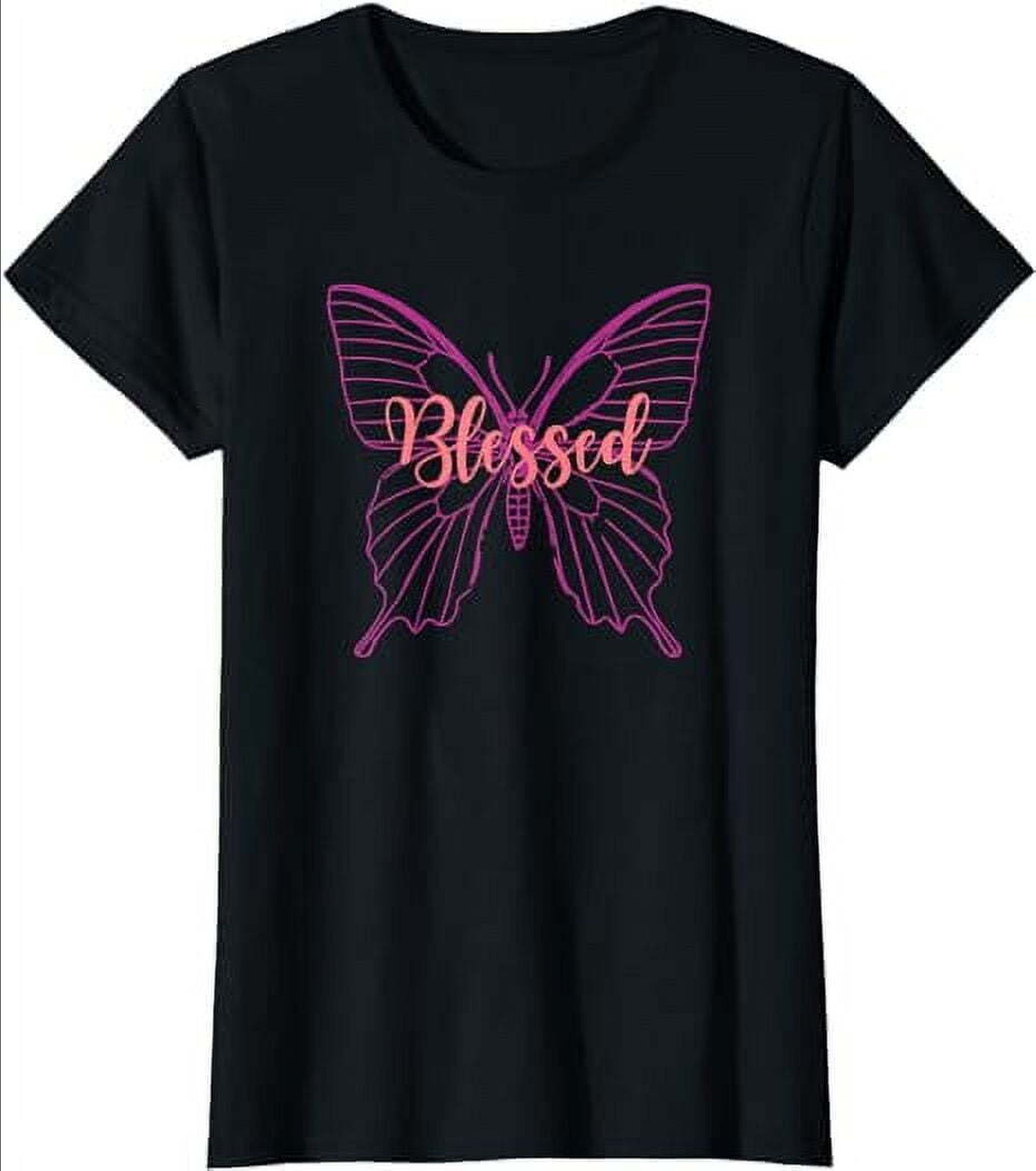 Love & Faith Butterfly Blessing Tee - Walmart.com