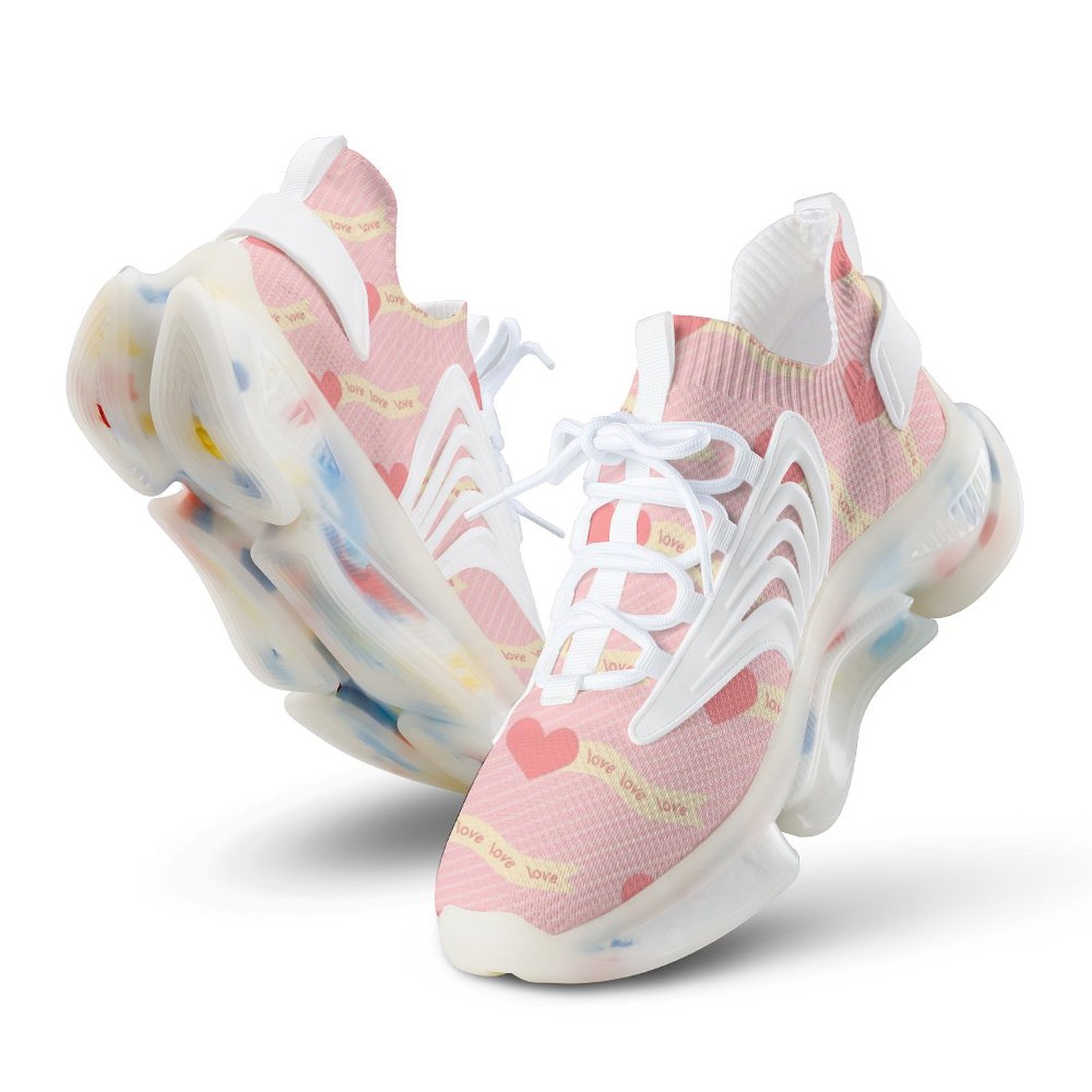 Love, Flags, Expressions Walking Shoes for Men Woman Lightweight Tennis ...