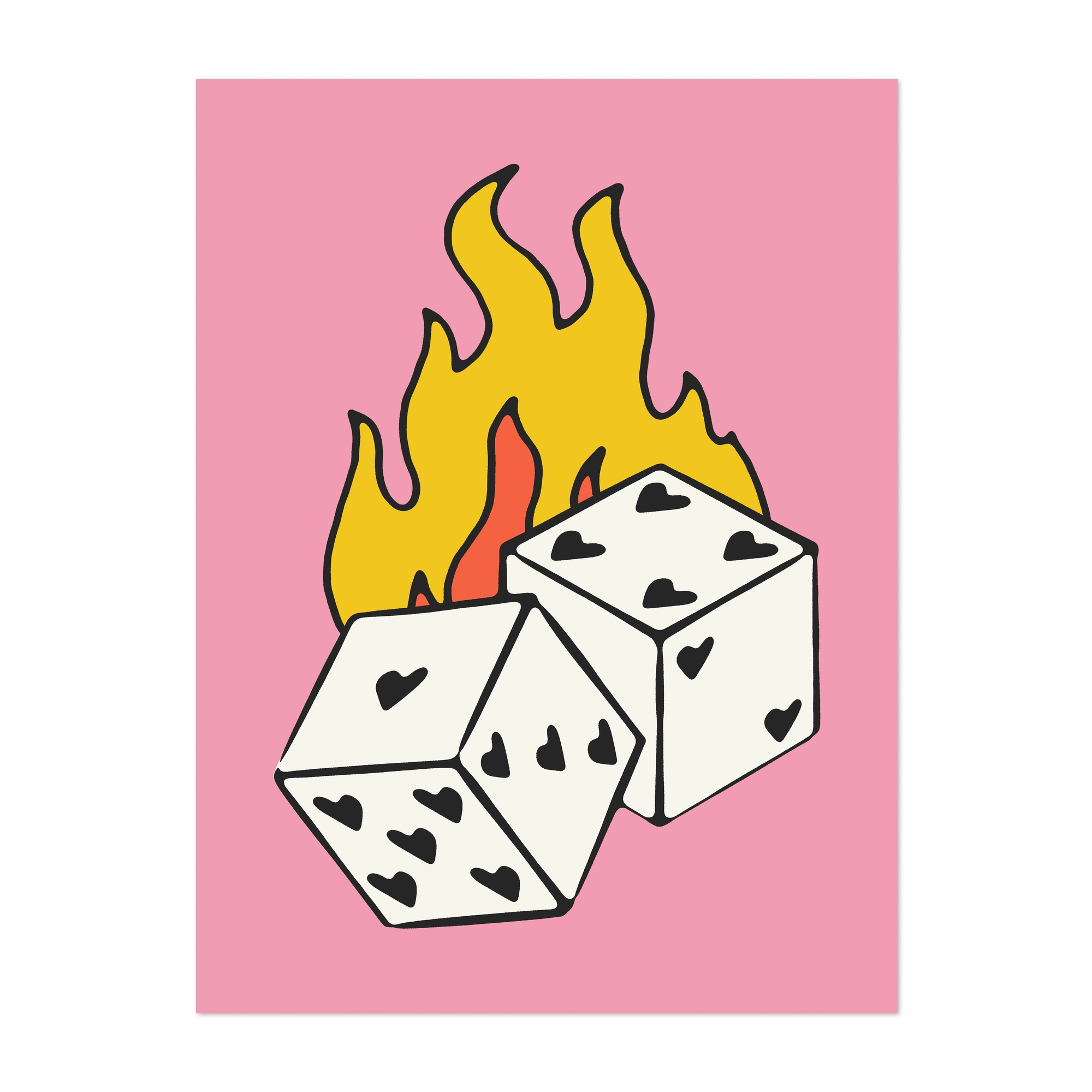 Love Gamble - Illustration Pop Art Modern Art Humor Abstract Surrealism ...