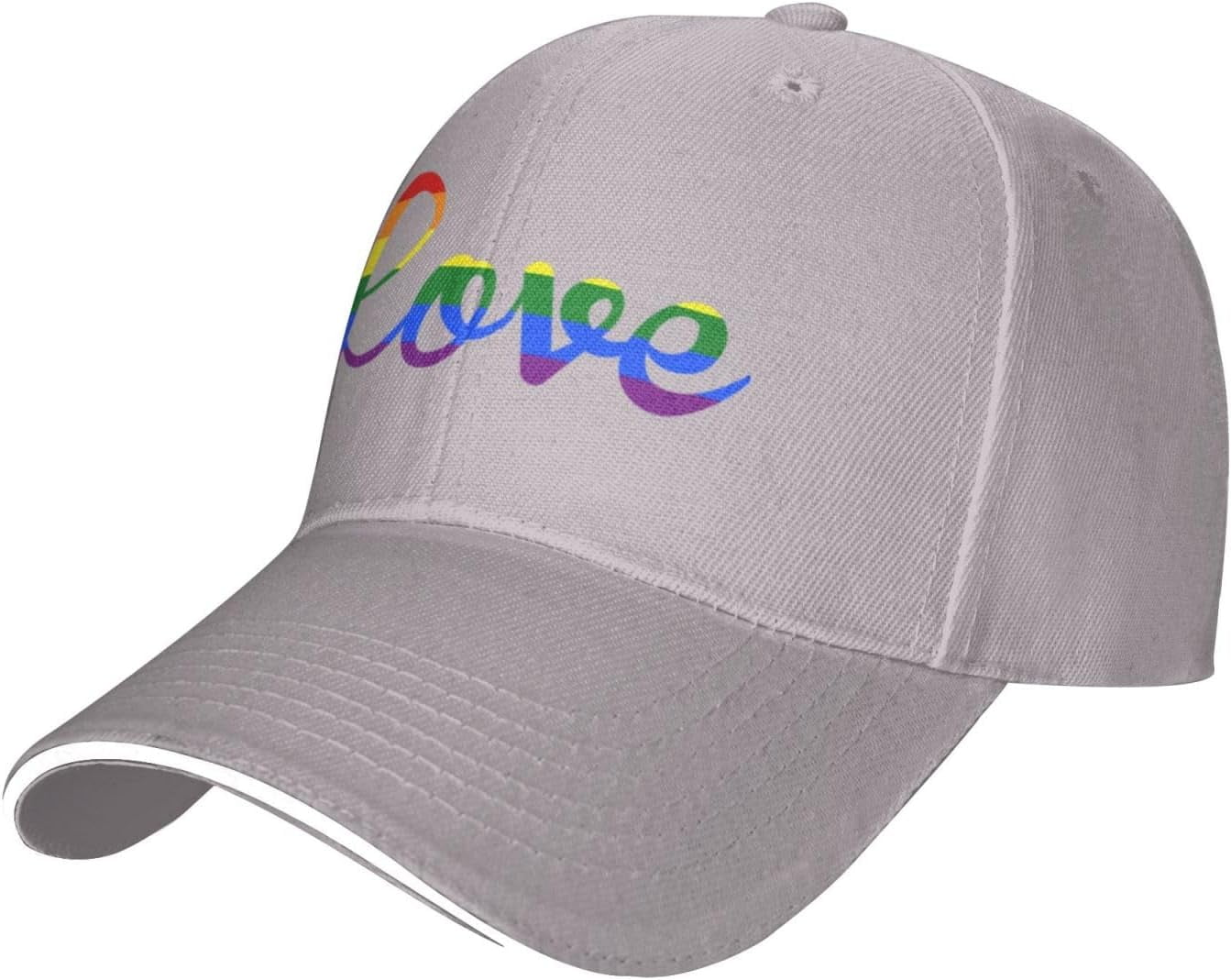 Love Gay Pride LGBT Baseball Cap Men Ponytail Hat Women Dad Hat Sun Hat ...