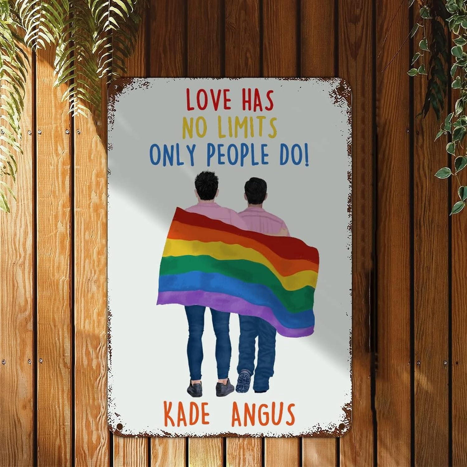 Love Has No Limits Only People Do Metal Sign Love Equalityity Rights ...