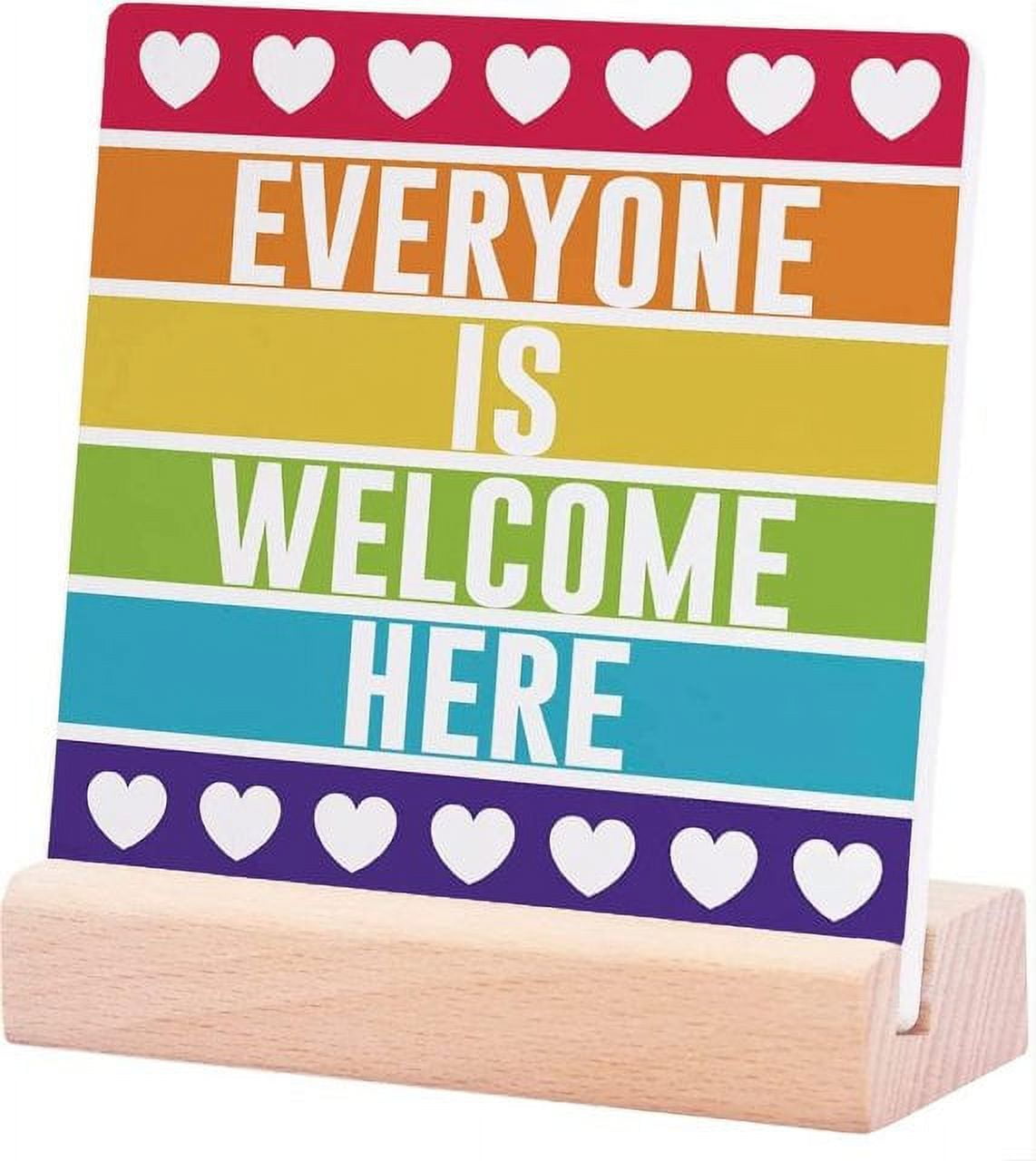 Love Heart Decor Welcome Sign Table Sign Plaque Desk Decor Funny ...