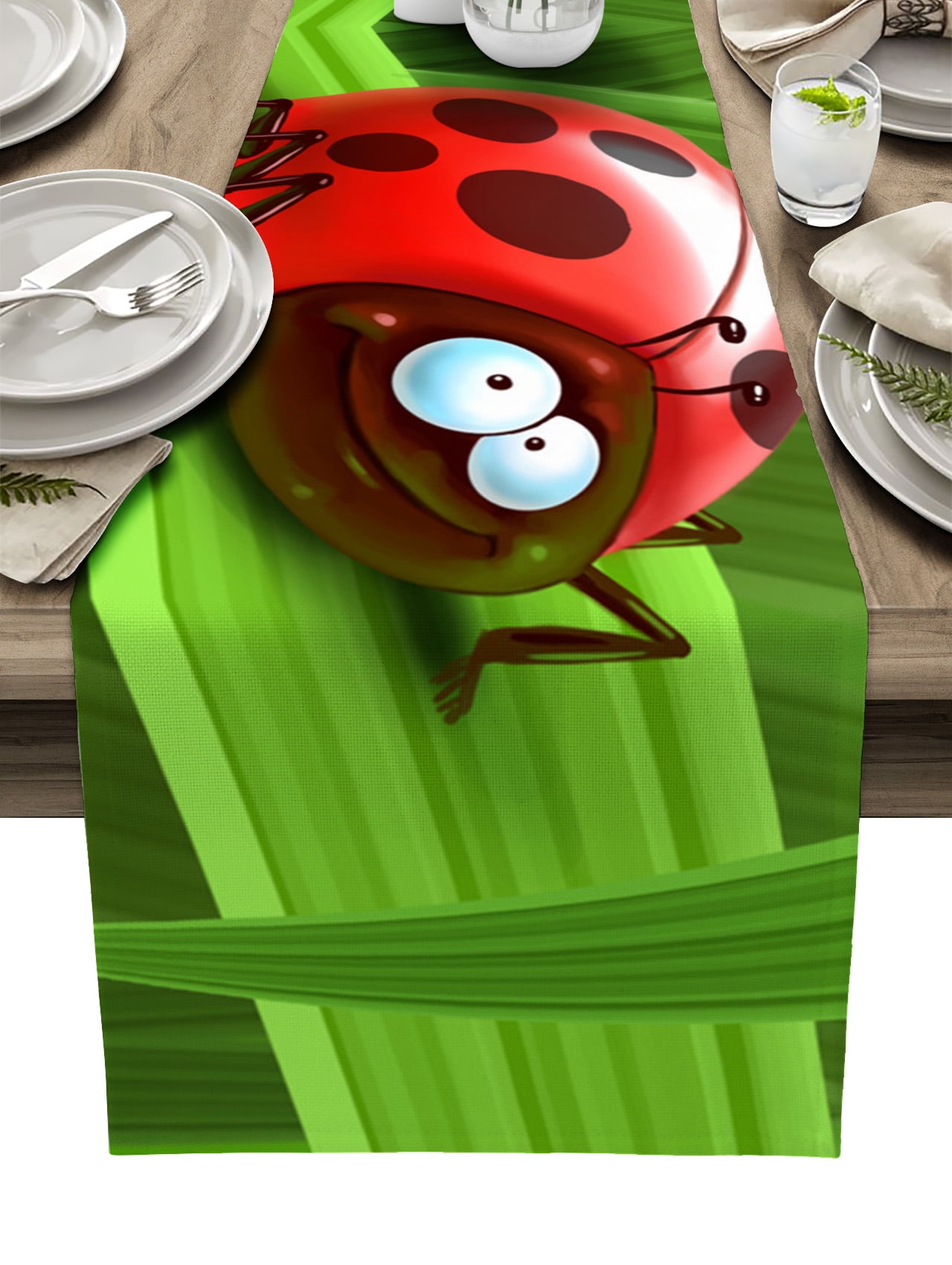 Love Heart Dotted Texture Table Runner ration Home r Dinner Table ...