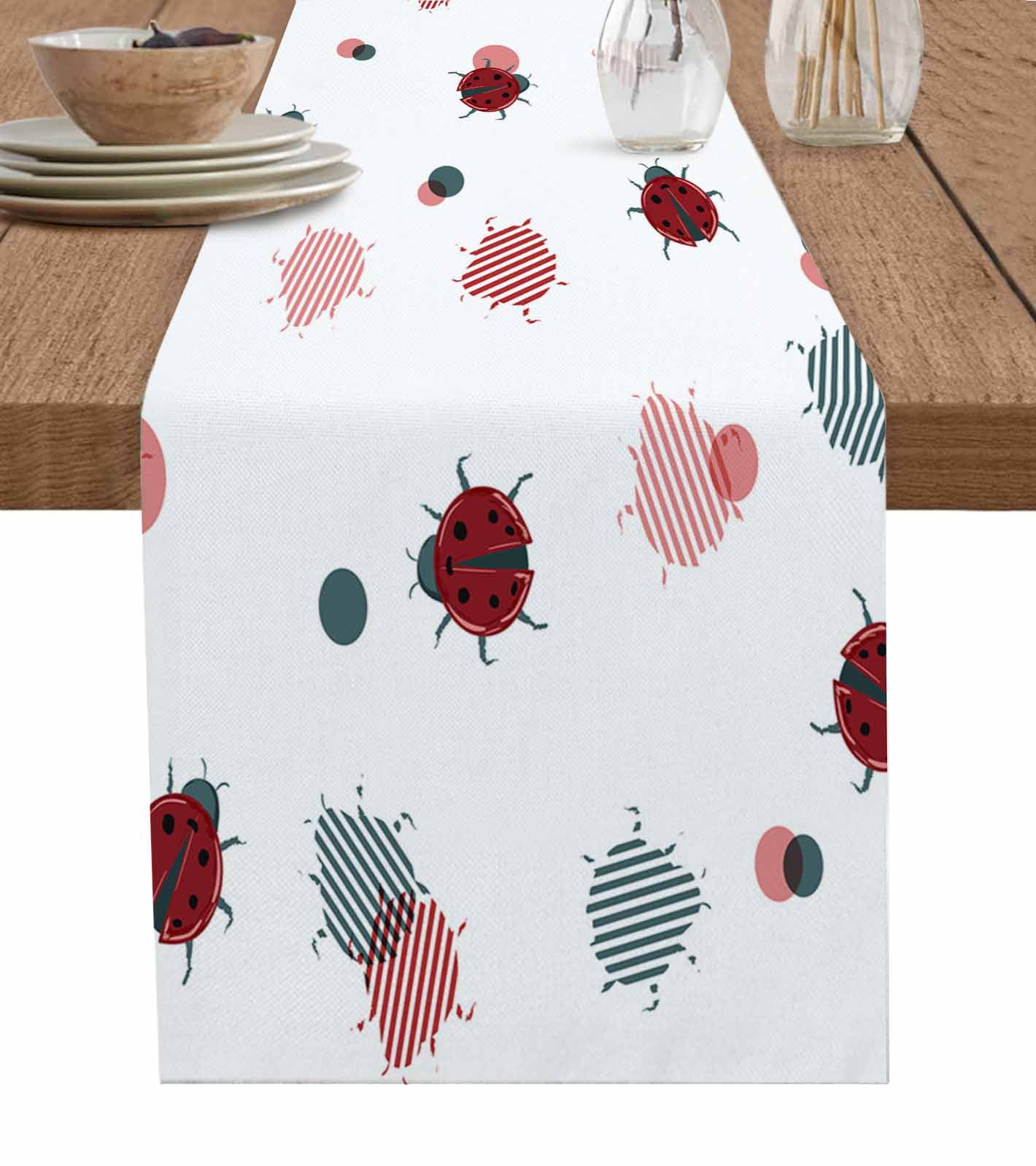 Love Heart Dotted Texture Table Runner ration Home r Dinner Table ...