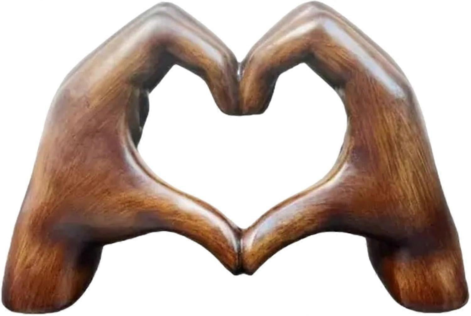 Love Heart Hand Sculpture, Heart Hands Sculpture, Hand Love Gesture ...