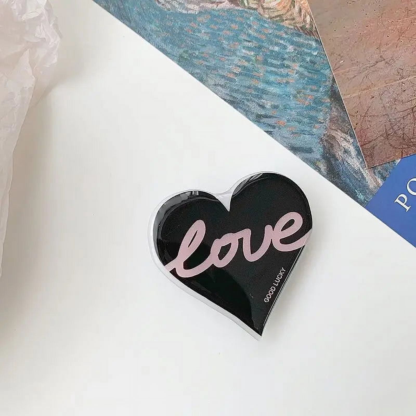 Love Heart Magnetic Holder Grip Tok Griptok Phone Stand Holder Support For iPhone For Pad ...