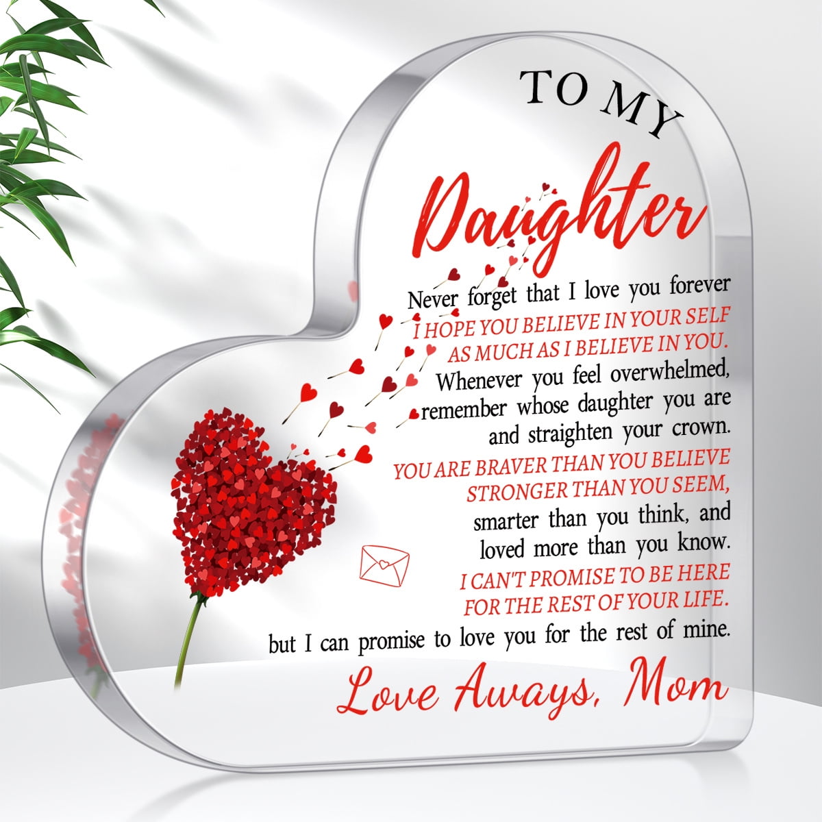 [ Love Heart Nameplate] Acrylic Heart Nameplate | Beautiful Love Print ...