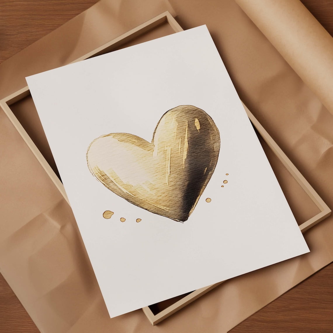 Love Heart Print,, Trendy Aesthetic Decor, Gender Neutral Nursery Wall Art, Minimalist Wall Art ...