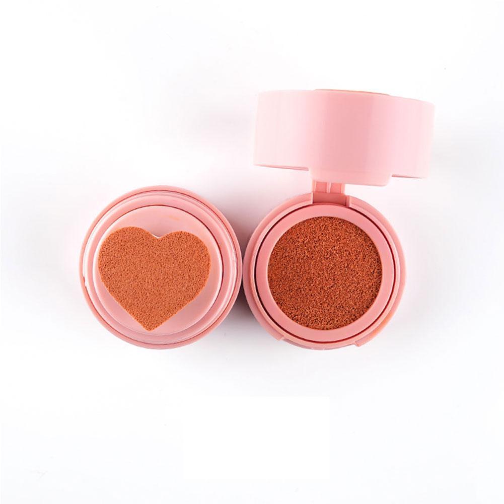 Love Heart Shape Cushion Liquid Blush Stamp Blush Cheek Rouge ...