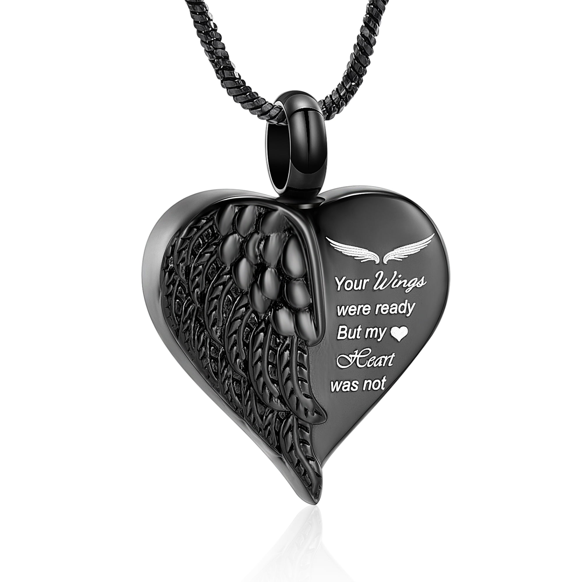 Love Heart Urn Necklace for Ashes Keepsake Memorial Cremation Jewelry ...