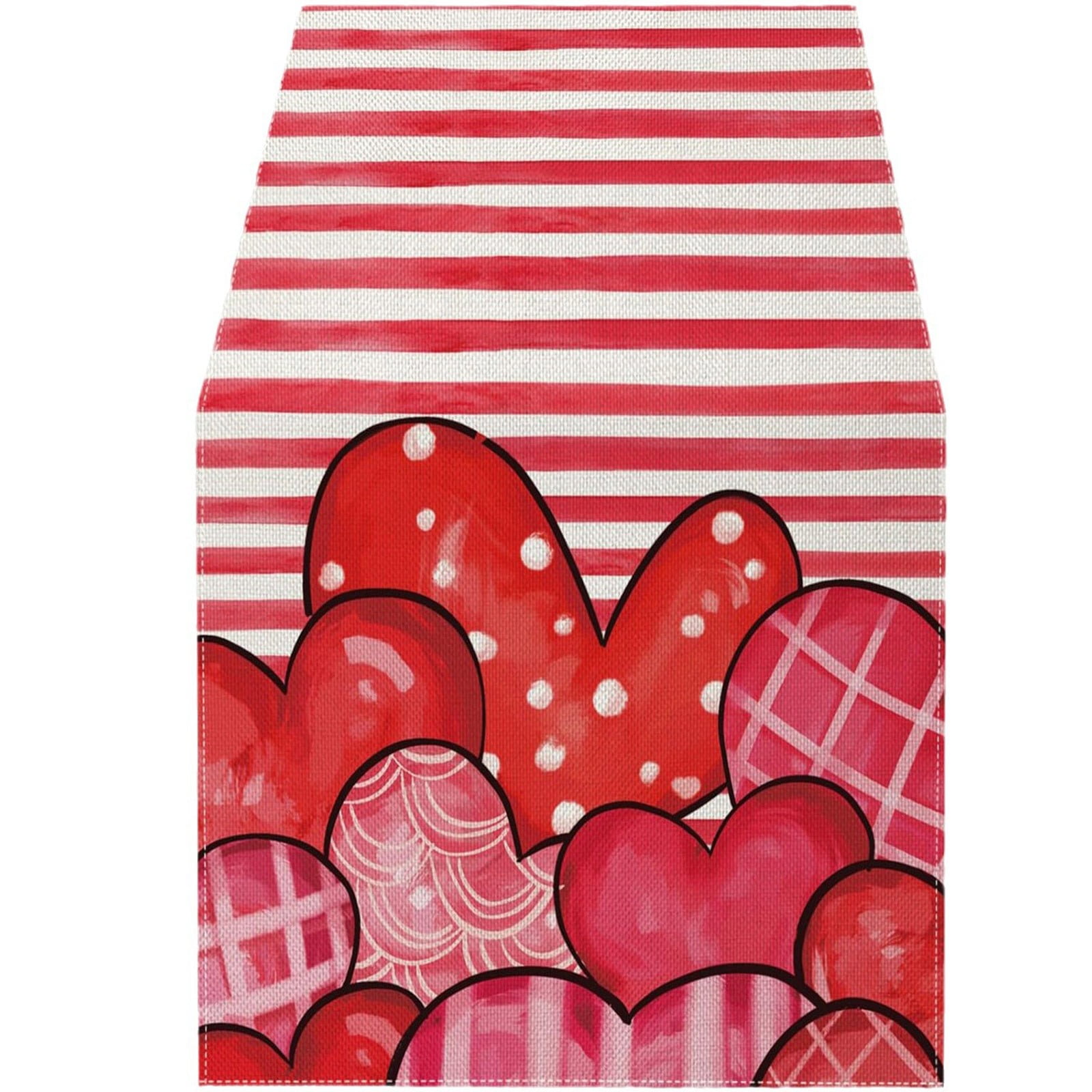 Love Heart Valentine's Day Table Runner, Inch Seasonal Anniversary ...