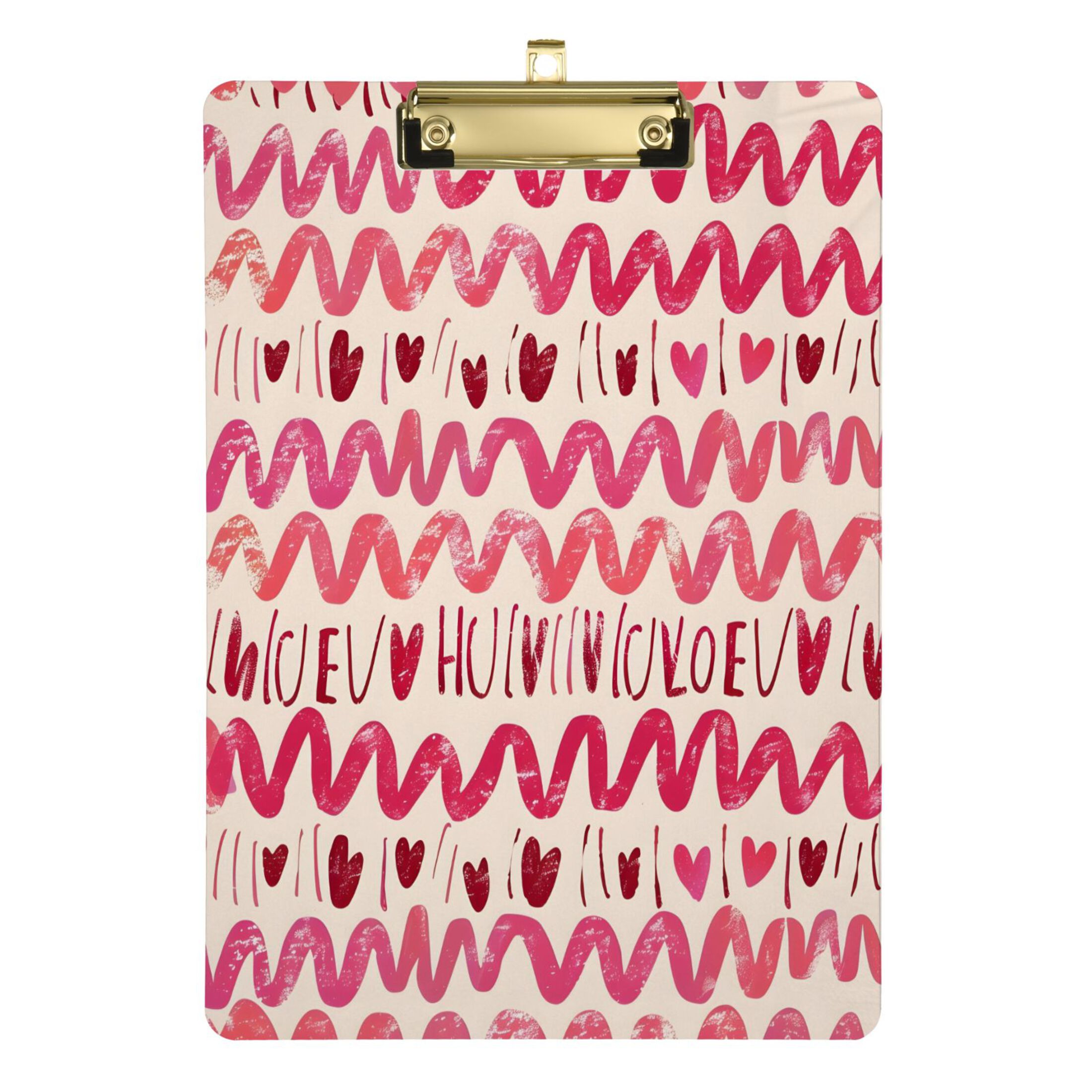 Love Heart with Curve Acrylic Clipboards A4 Standard Letter Size ...