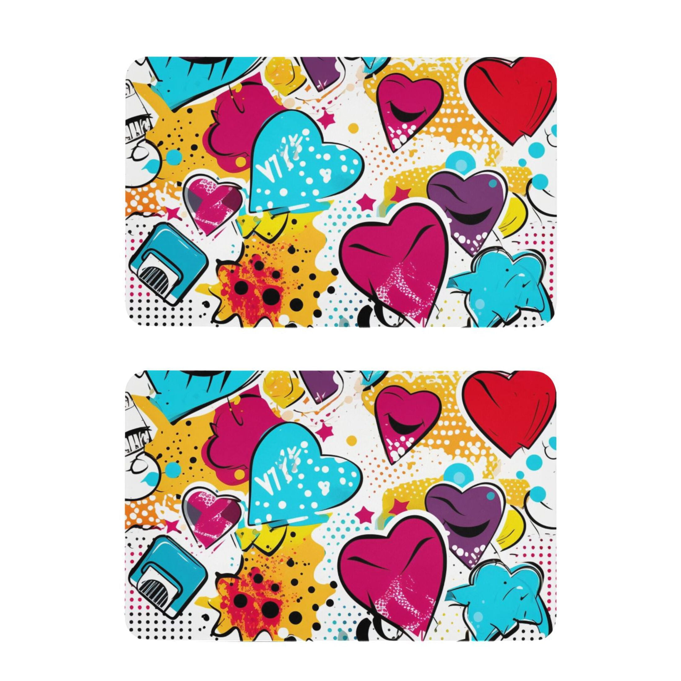 Love Hearts Fridge Magnetic Sticker Refrigerator Magnets Kitchen ...