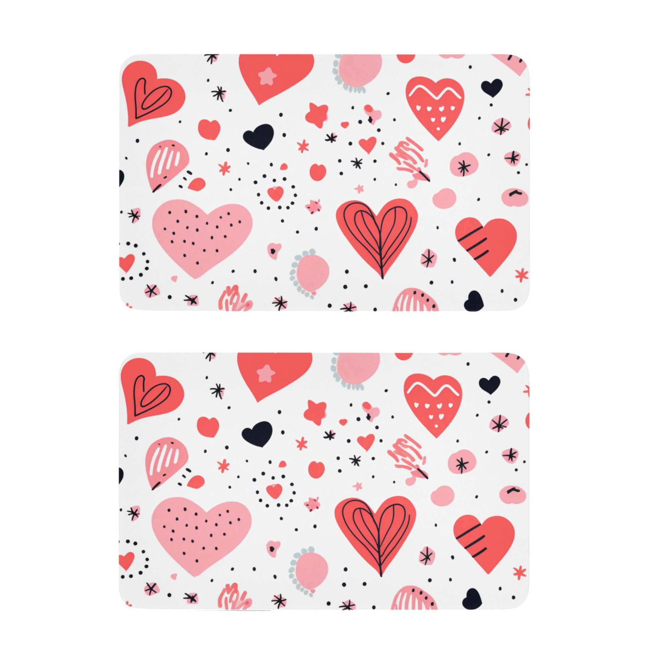 Love Hearts Valentine Fridge Magnetic Sticker Refrigerator Magnets ...
