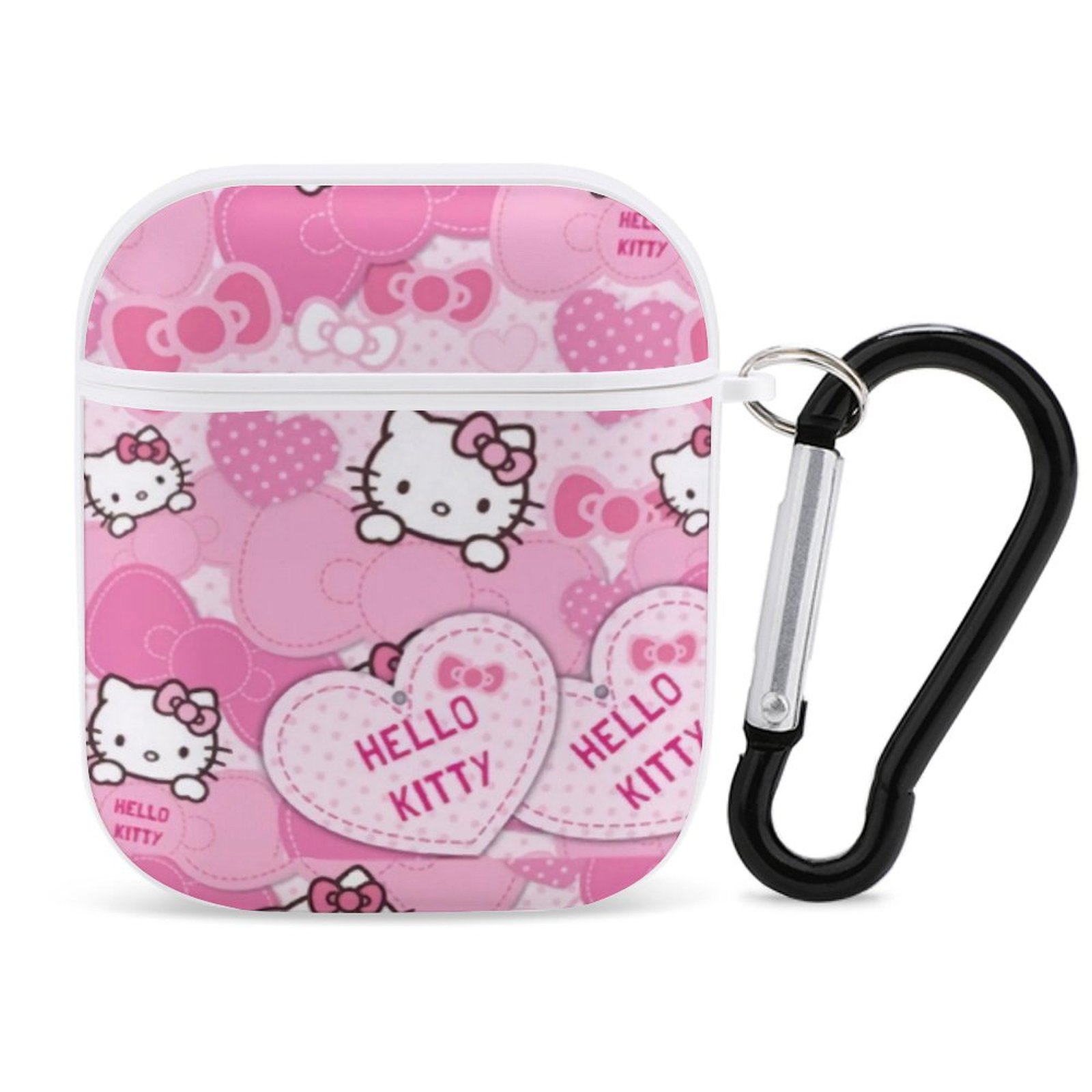 Love Hello Kitty Case for AirPods Case Cover with Keychain,Cute Cartoon ...