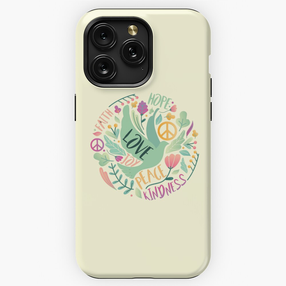 Love Hope Peace Dove Sign Inspirational Symbol for iPhone 17 16 15 14 ...