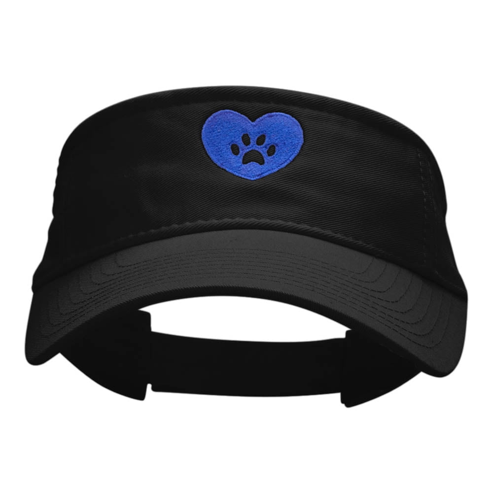 Love In Paws Embroidered Cotton Twill Washed Visor - Black OSFM ...