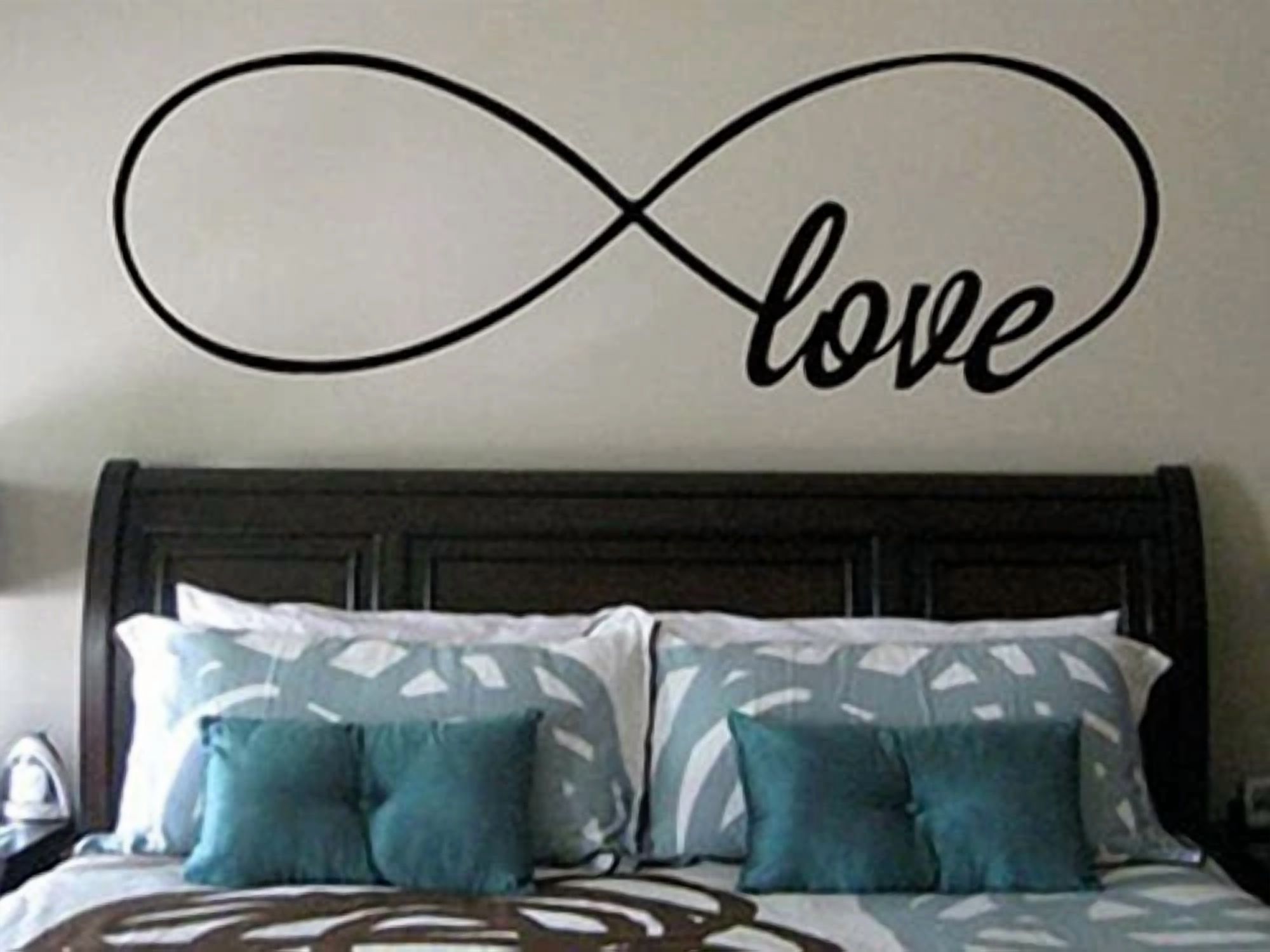 Love Infinity Romantic Wall Lettering Words Decal Vinyl Quote Sticker ...