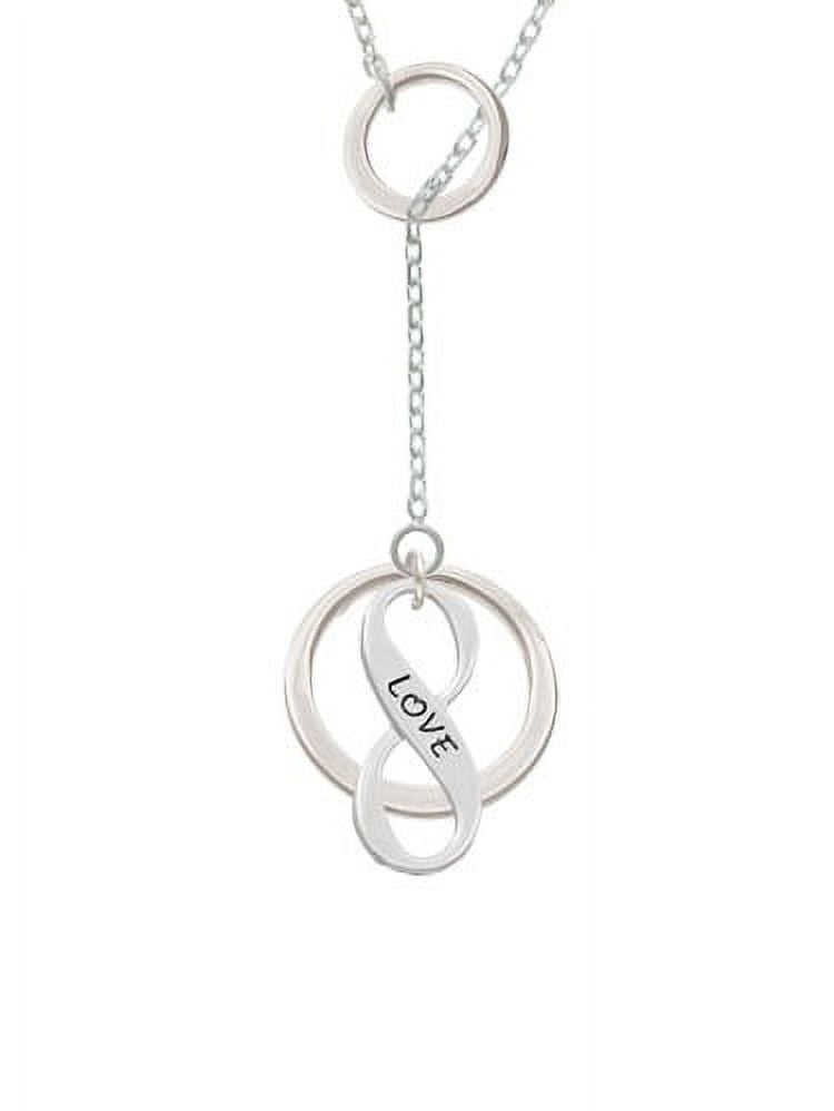 Love Infinity Sign Double Karma Lariat Necklace - Walmart.com