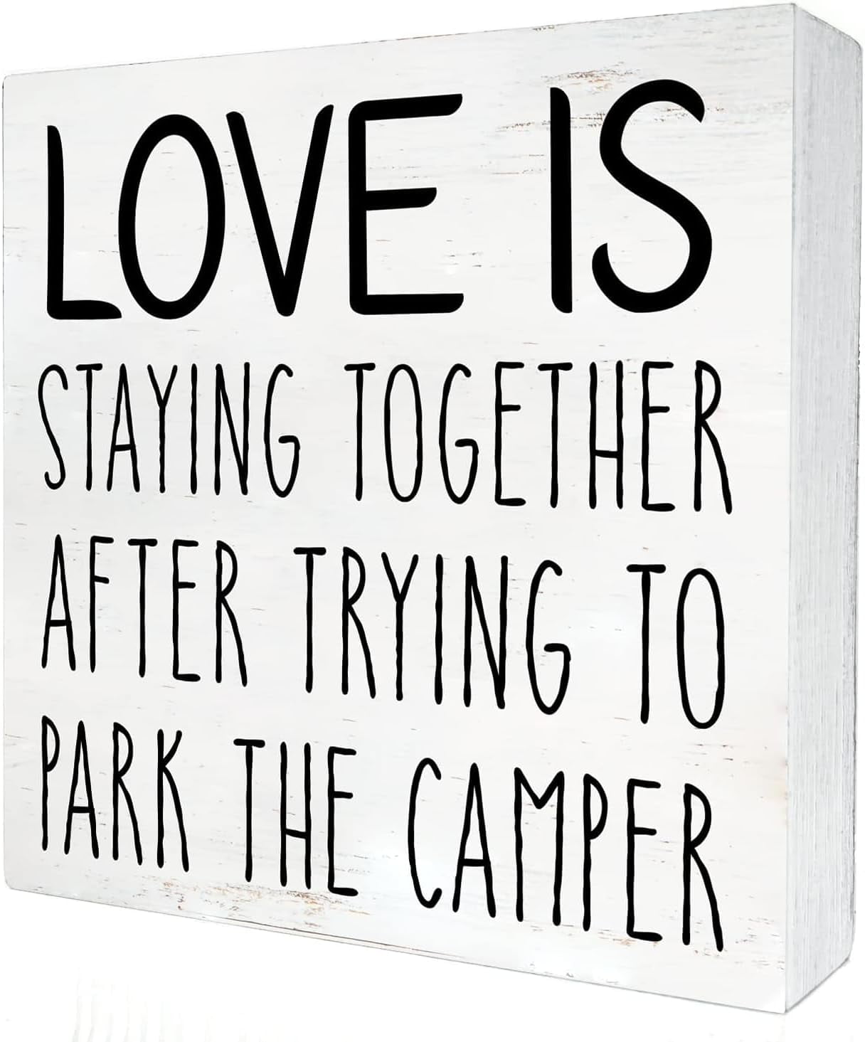 Love Is Staying Together Camper Wood Box Sign Home Decor Rustic Camping ...