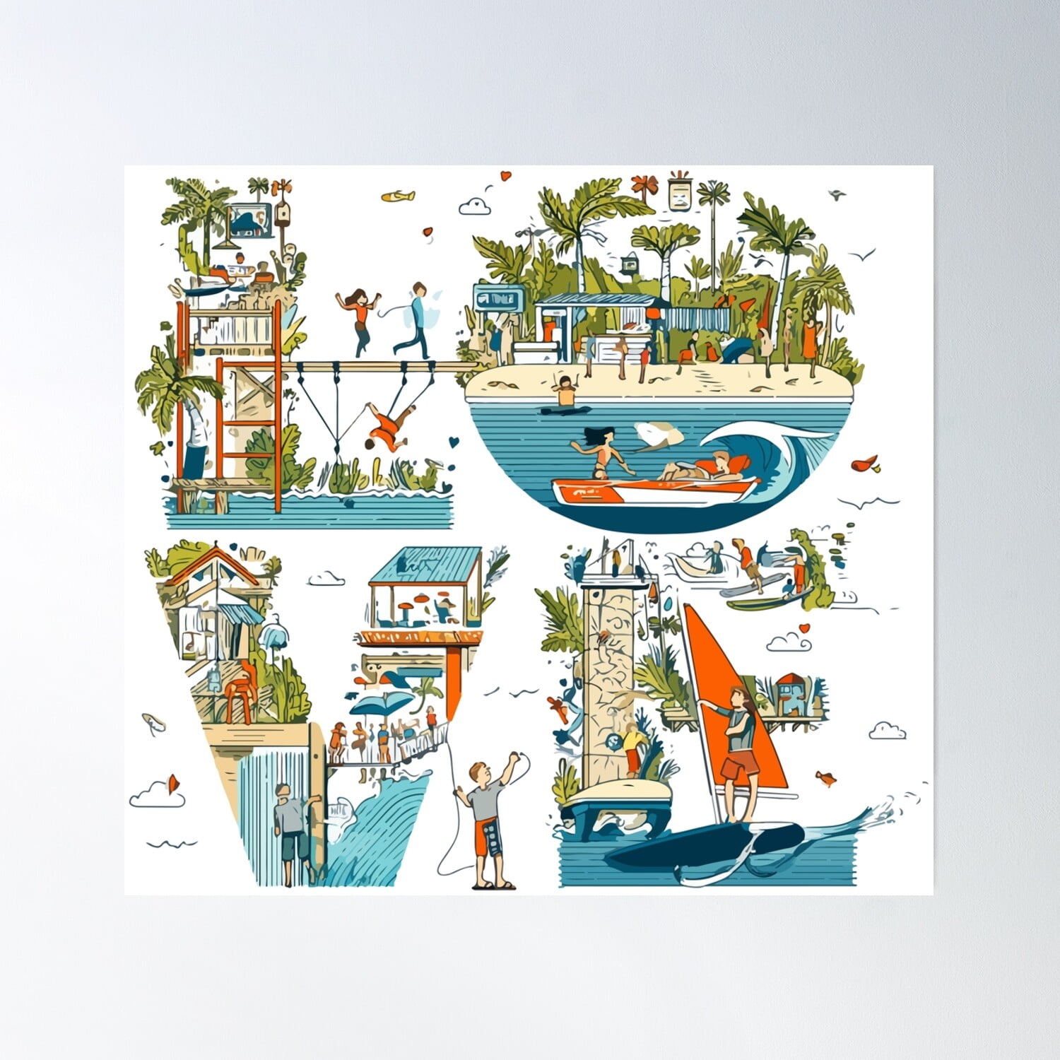 Love Island Word Art – Tropical Beach Typography For Dreamy Souls ...