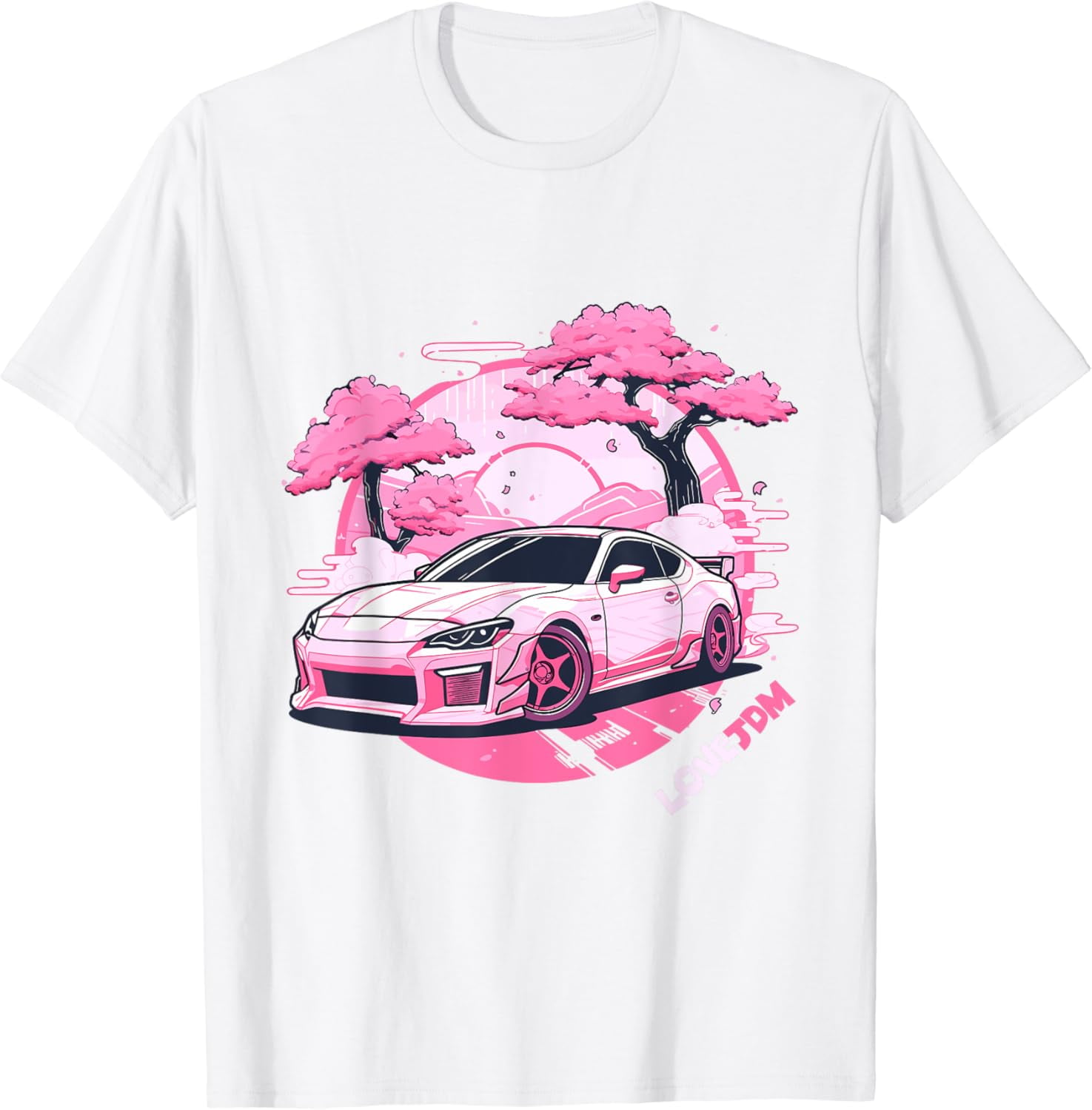 Love JDM Girl Racer Pink Japanese Race Car T-Shirt - Walmart.com