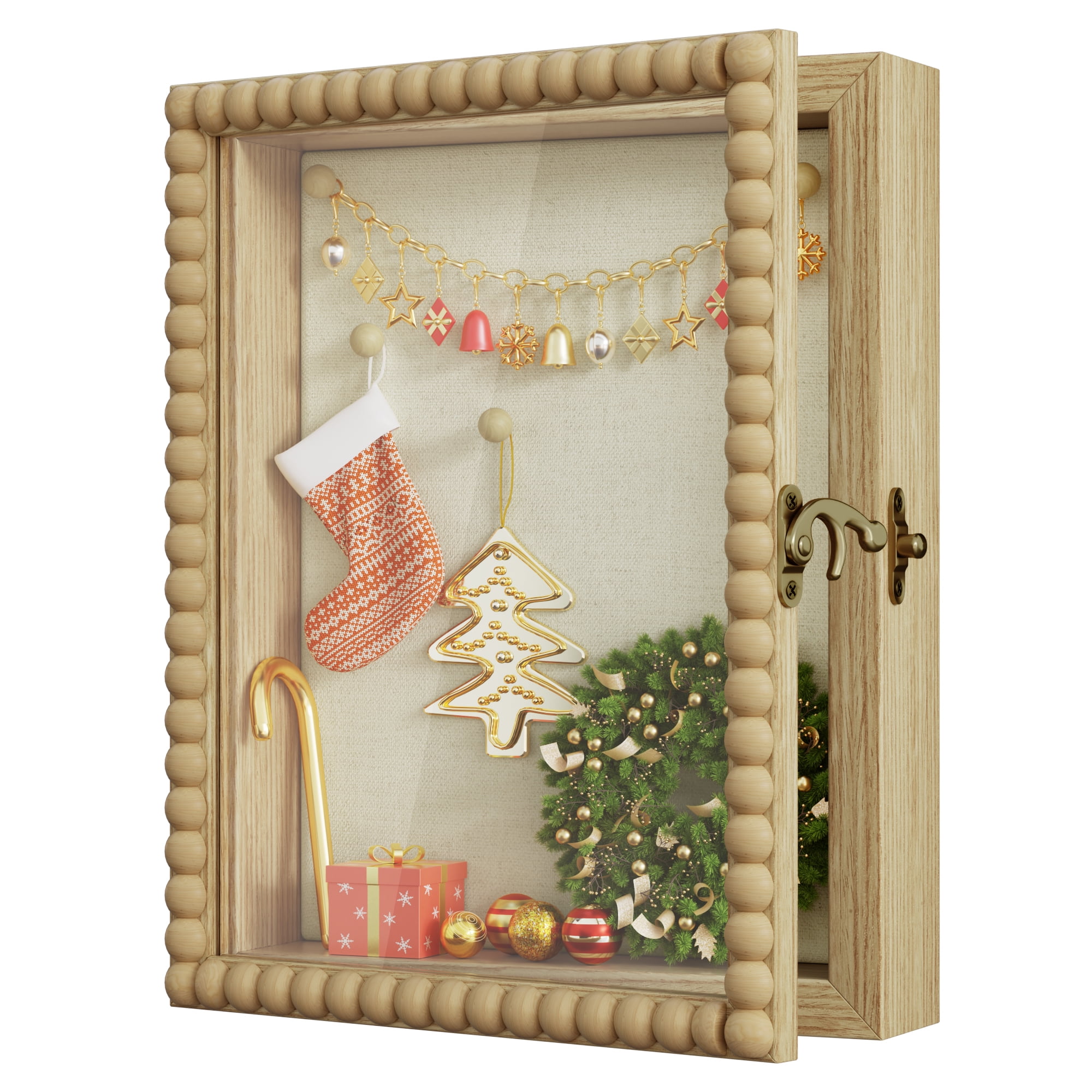 Love-KANKEI Natural Shadow Box Frame 8x10,Wood Deep Shadow Box Display ...