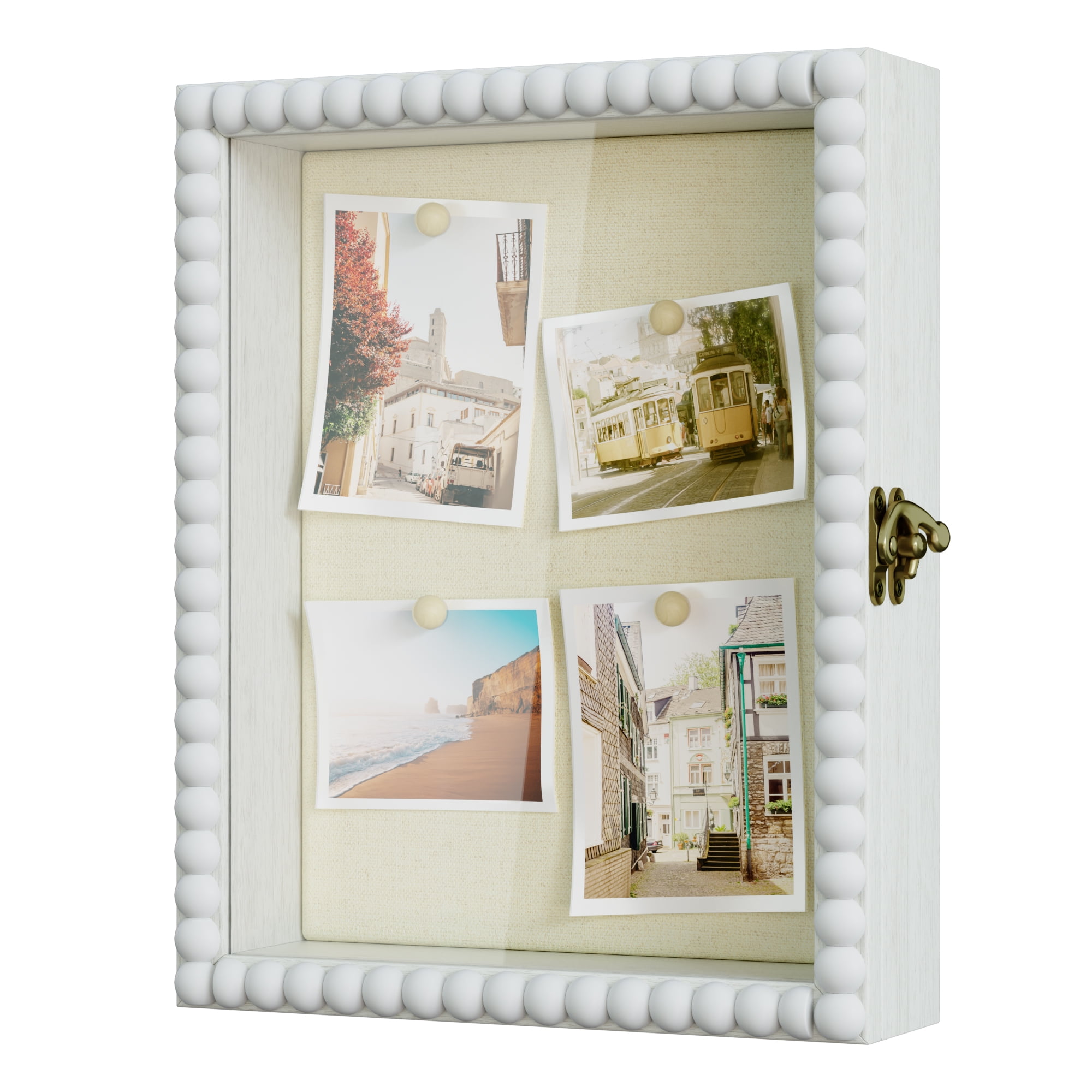 Love-KANKEI White Shadow Box Frame 8x10,Wood Deep Shadow Box Display ...