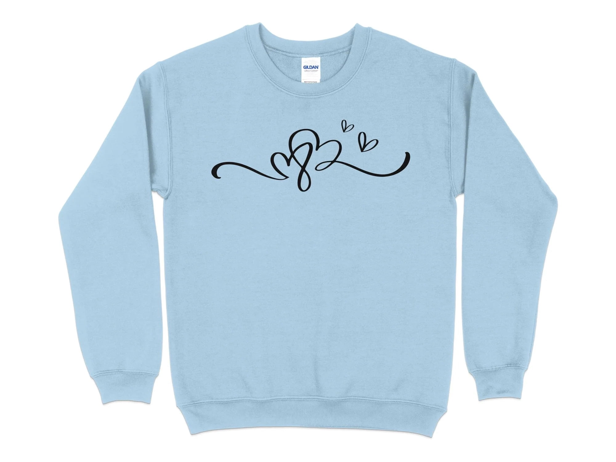 Love Knot Minimalist Line Art Sweatshirt, Casual Comfortable Pullover ...