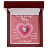 Love Knot Necklace, 14K White Gold or 18K Yellow Gold Finish, Valentine ...