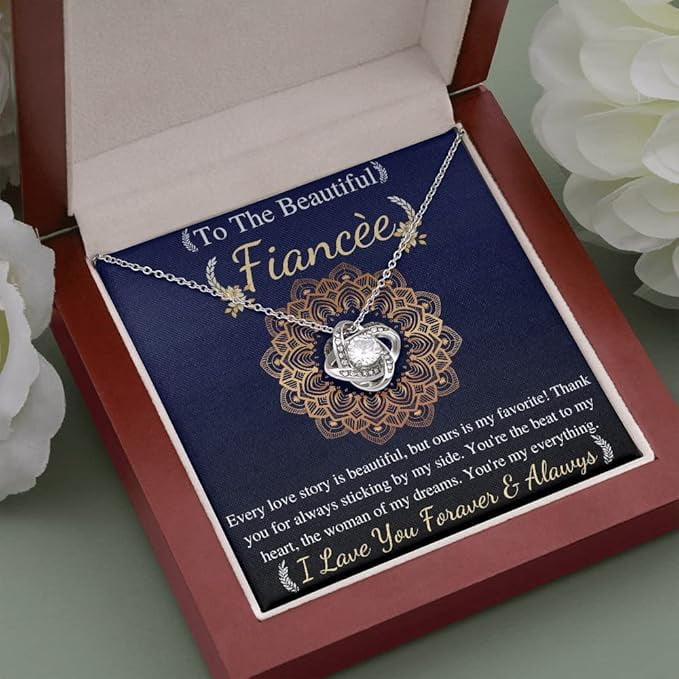 Love Knot Necklace for my beautiful fiance on our Anniversary, Keepsake ...