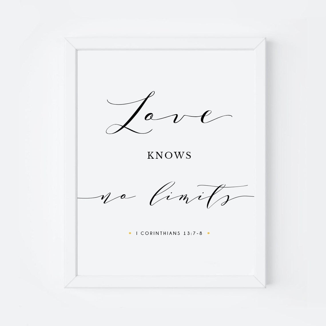 Love Knows No Limits, 1 Corinthians 13,7,8 Bible Verse Scripture ...