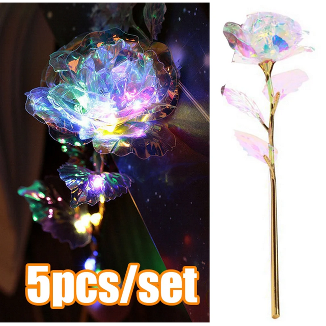 Love LED Roses, 5-Piece Set: Unique Light Gifts for Girls - Walmart.com