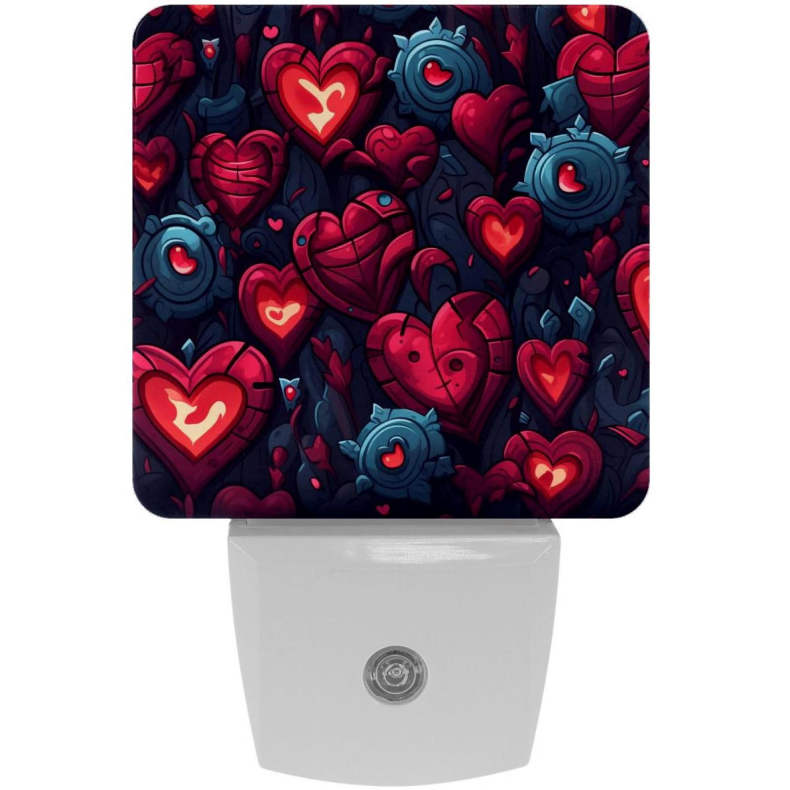Love LED Square Night Light - Energy Efficient Plug-in Nightlight with ...