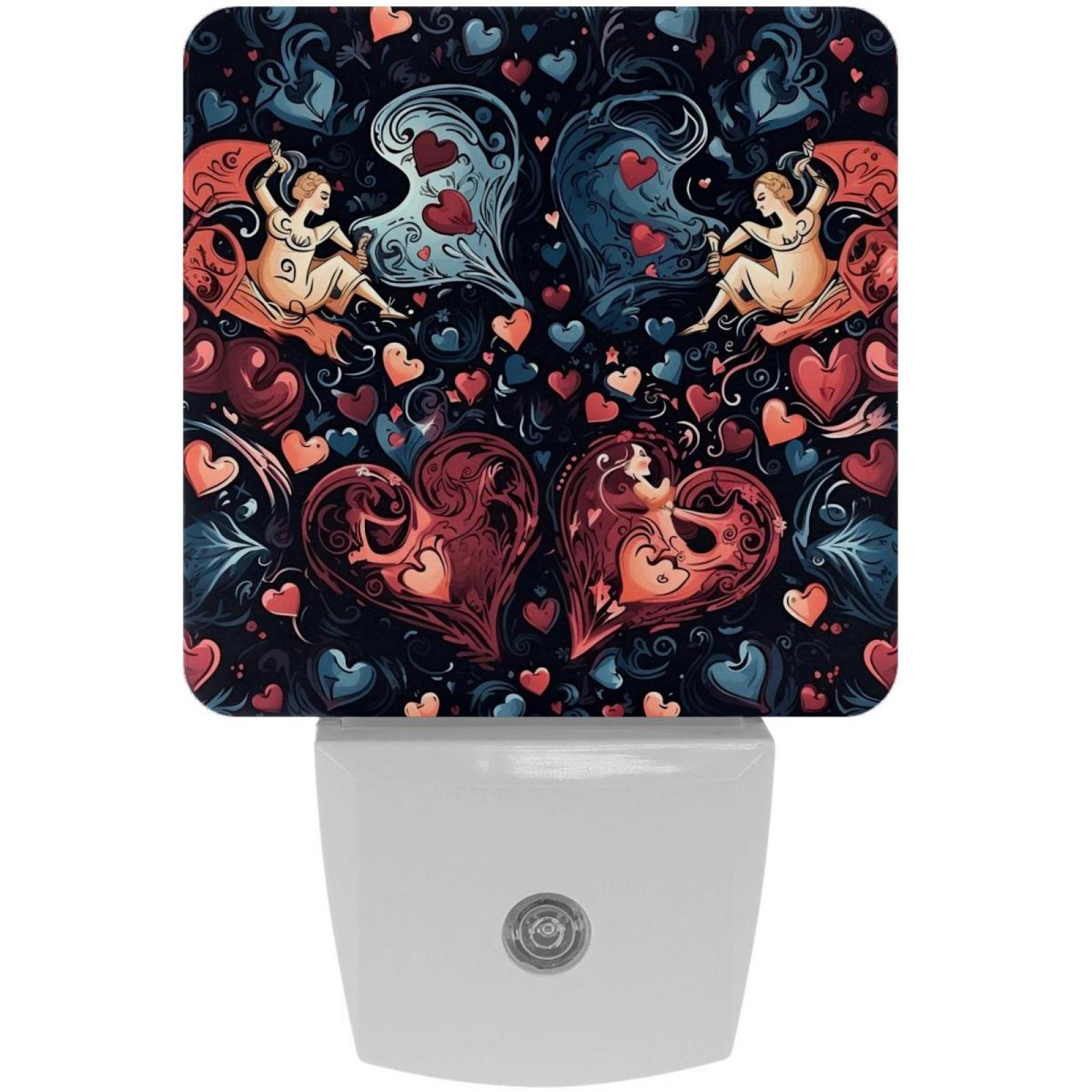 Love LED Square Night Lights - Bedside Lighting Solution for a Soothing ...