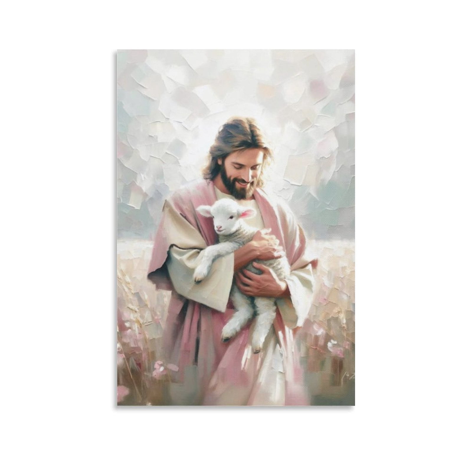 Love Lamb, Christian Bible Mural, Leave 99, Jesus And Lamb, Pink Jesus ...