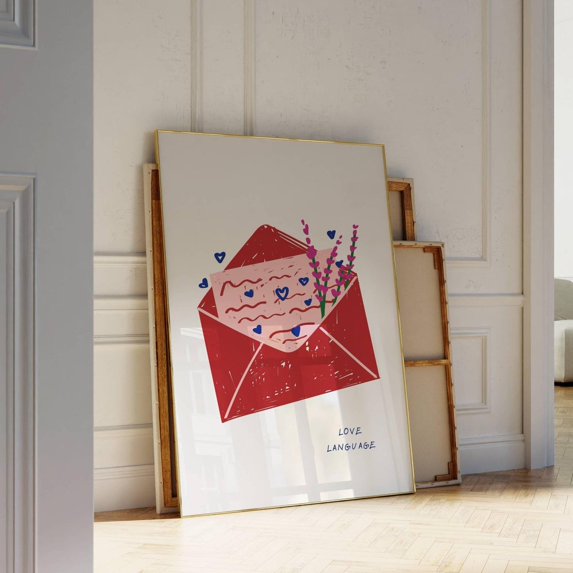 Love Language Poster, Love Letter Poster, Aesthetic Love Wall Art ...
