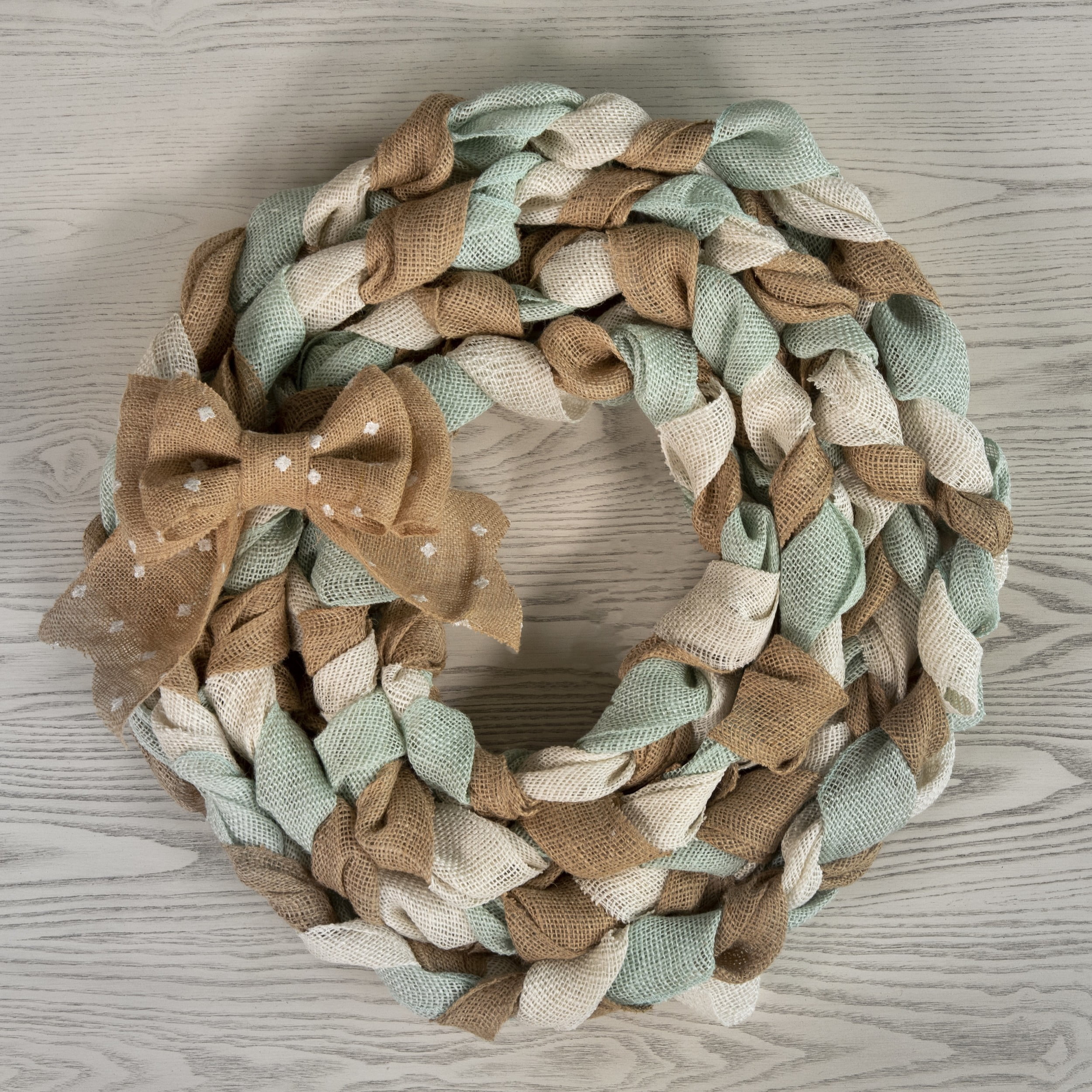 Love, Laugh, Craft 24" Dia. Spring Burlap Wreath Project Kit, Precut ...