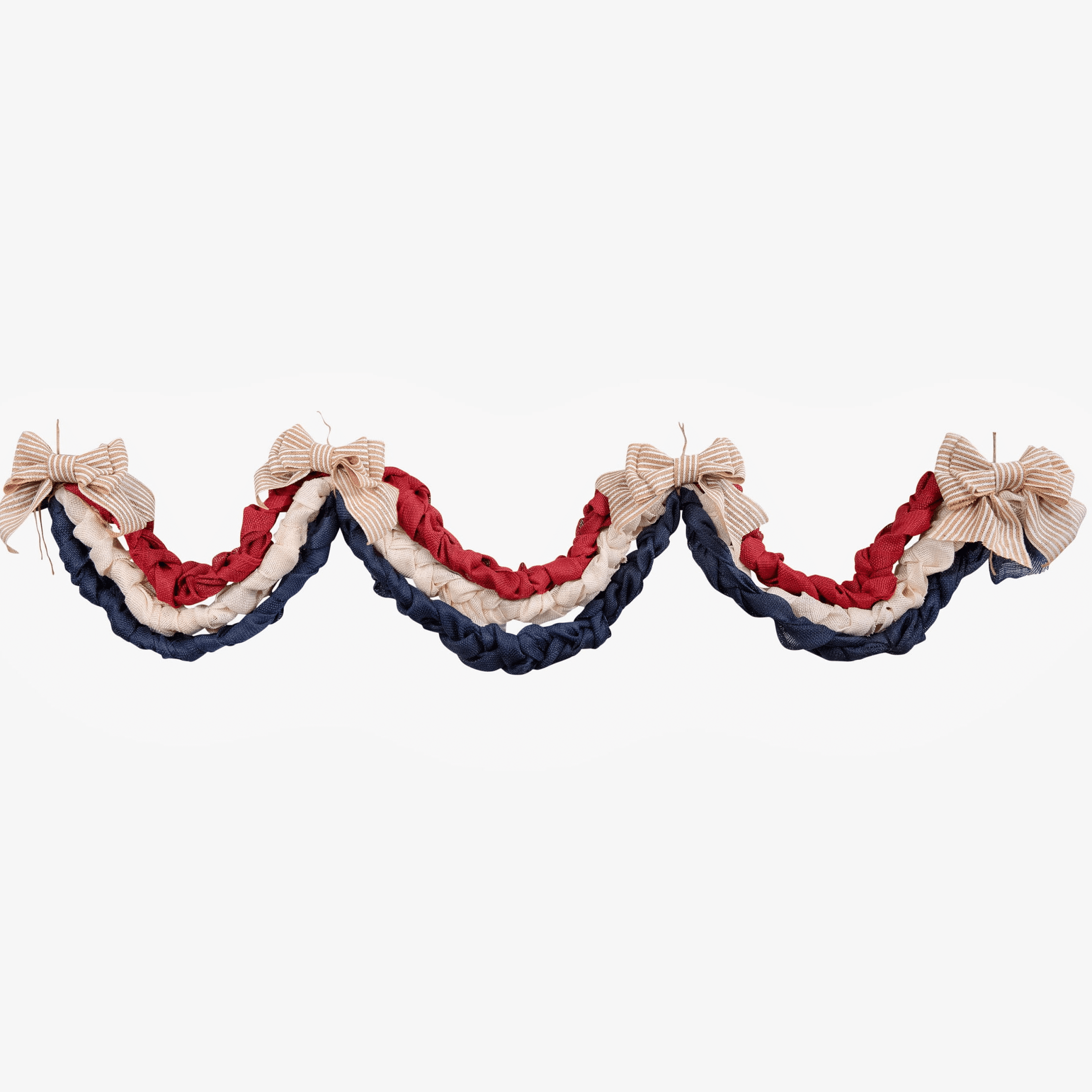 Love, Laugh, Craft 4th of July Burlap Bunting Project Kit, Precut ...