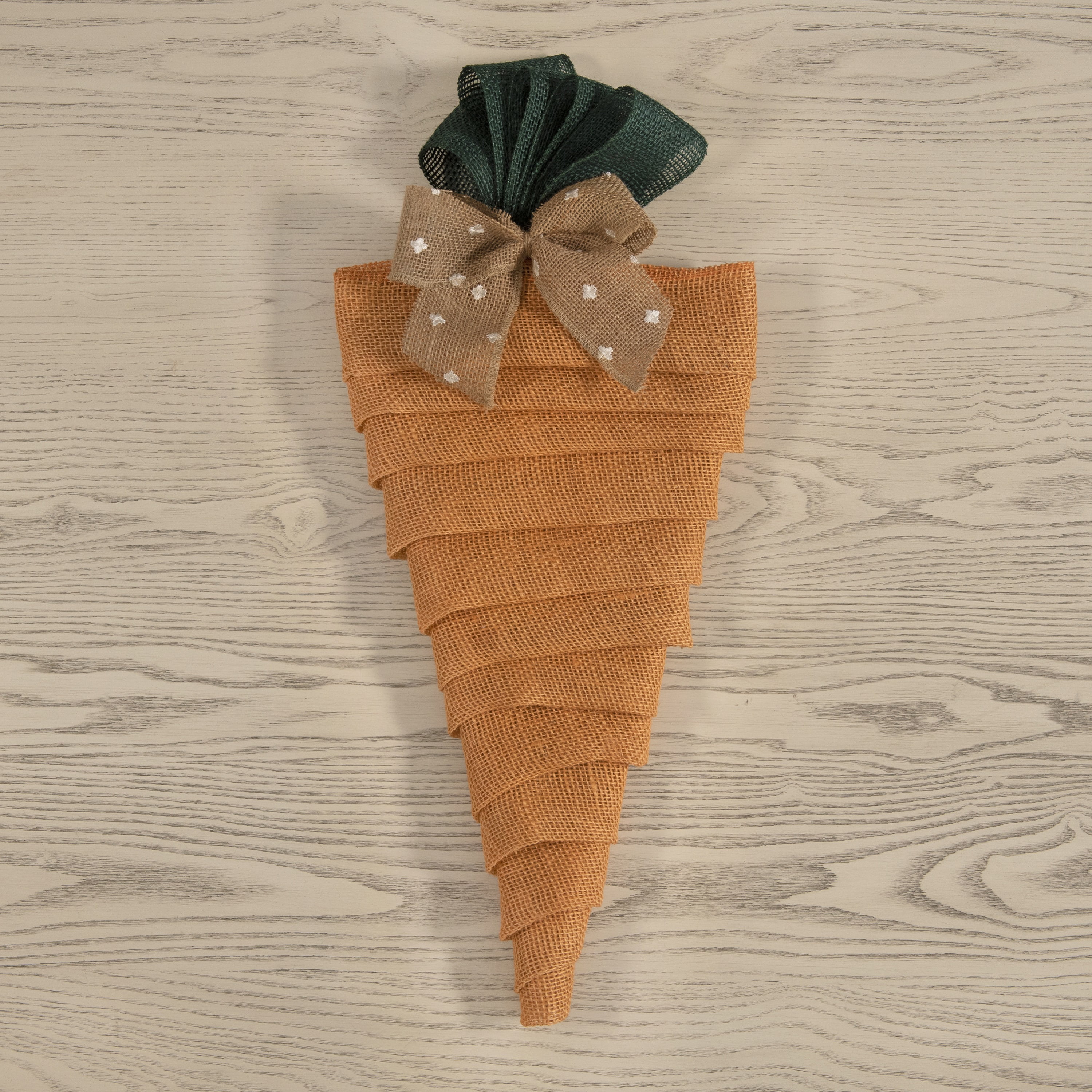 Love, Laugh, Craft DIY Easter Carrot Burlap Wreath Craft Kit, Mango ...