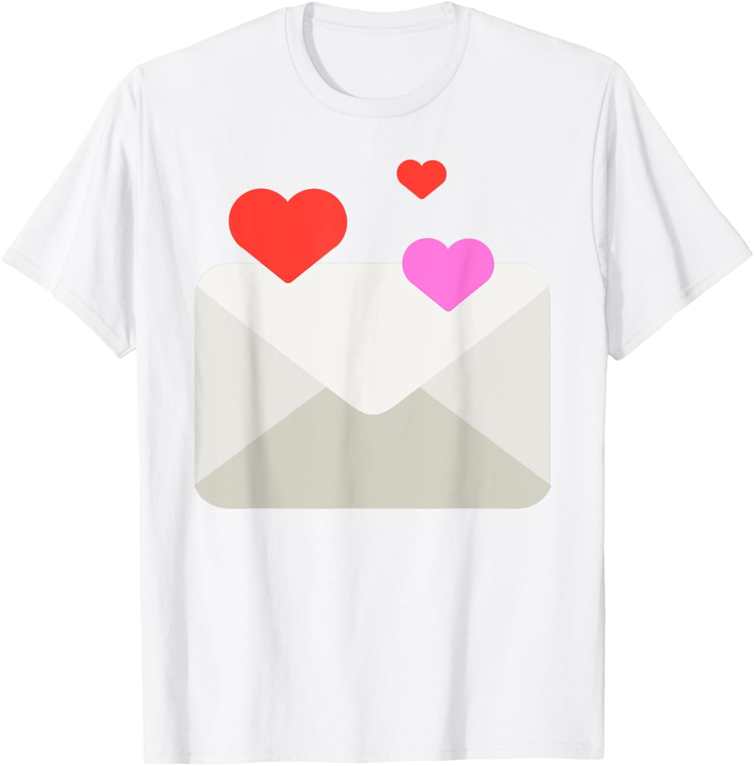 Love Letter Heart Envelope Love Note Costume T-Shirt men and women can ...
