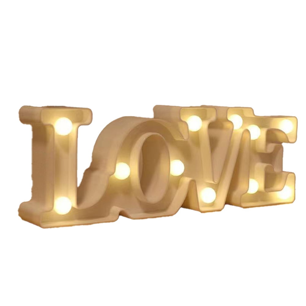 Love Letter Lamp English Romantic Surprise Decoration White - Walmart.com