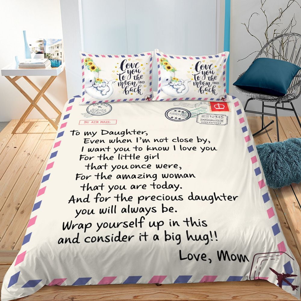Love Letter to My Wife Duvet Cover Microfiber Abstract Word Print ...