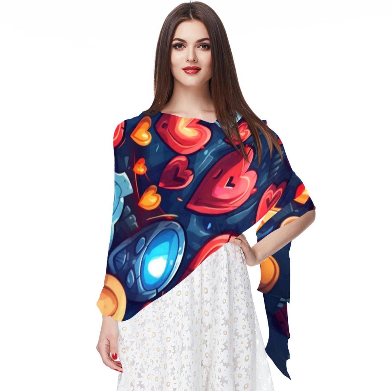 Love Light and Breathable Chiffon Yarn Silk Scarf - Translucent 180*73 ...