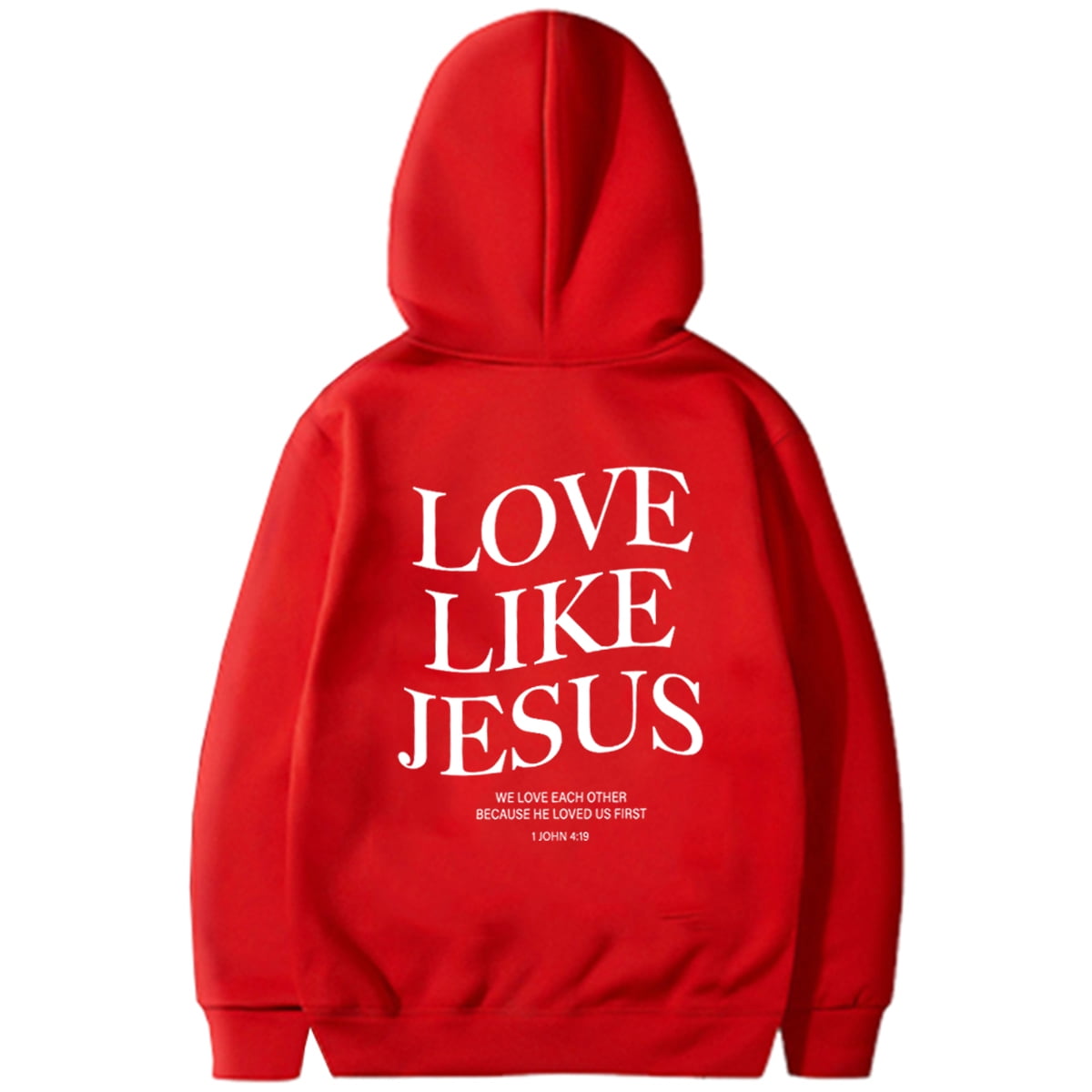 Love Like Jesus Inspirational Christian Hoodie Faith Based Religious
