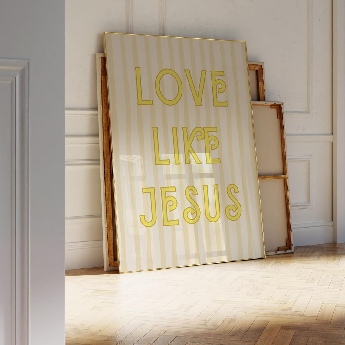 Love Like Jesus Poster, Christian Wall Art, Bible Verse Wall Art ...
