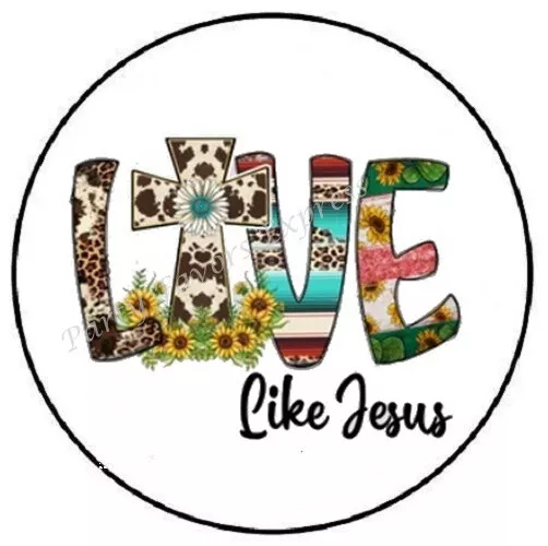 Love Like Jesus Religious Sticker Party Favors Sticker Envelope Seals ...